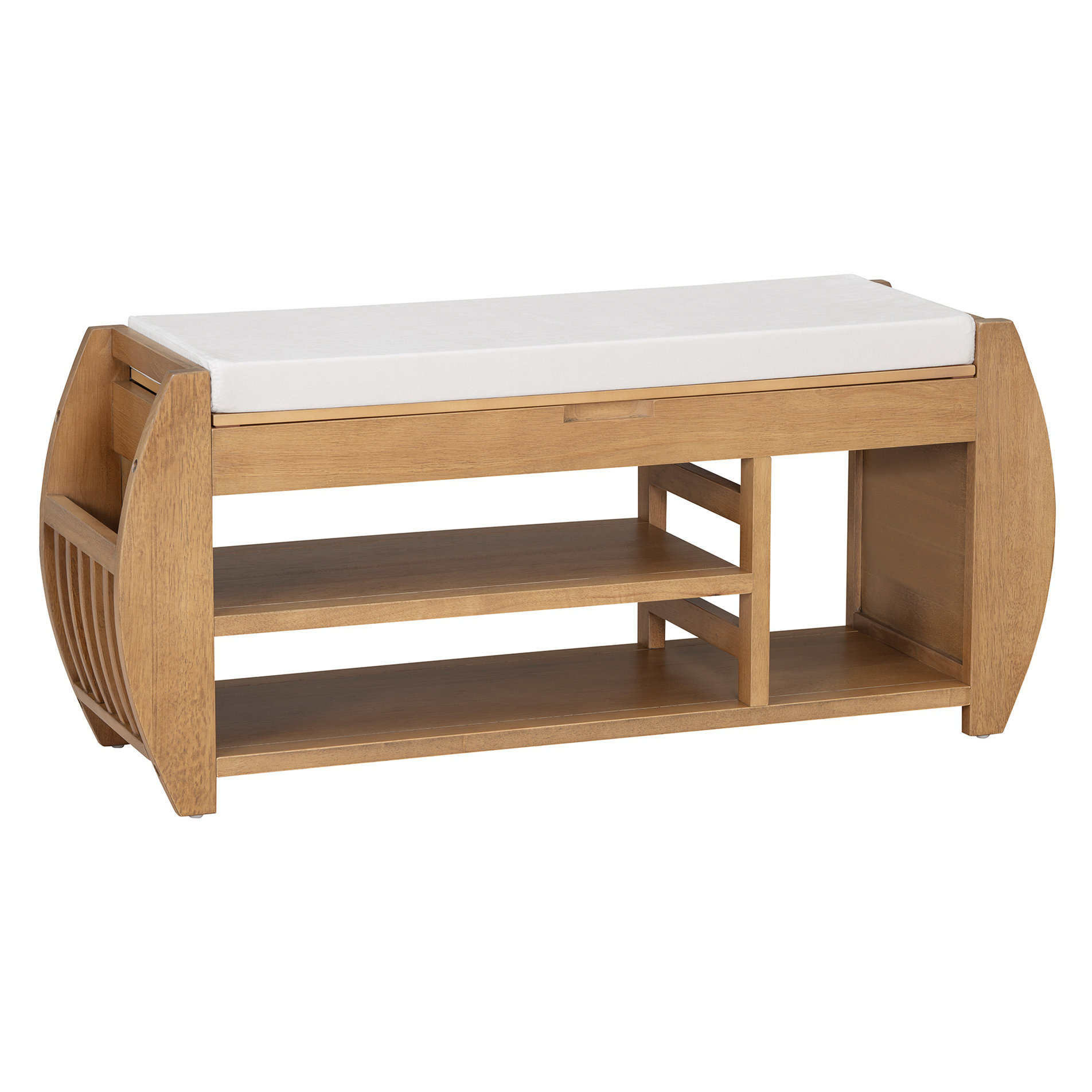 Hokku Designs Retro Multifunctional Storage Bench With Cushion And ...