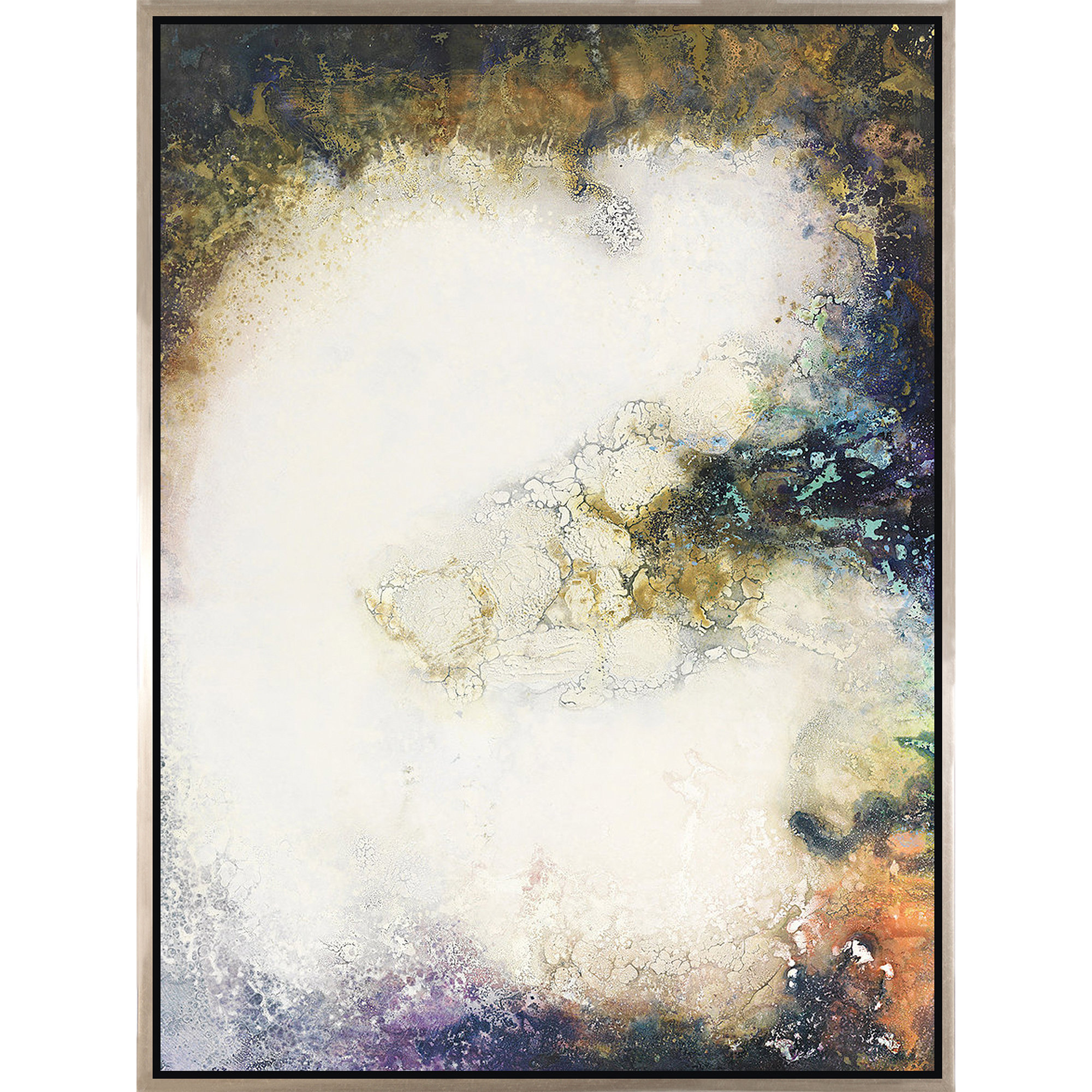 CHC Art, Inc. Billow - Floater Frame Painting on Canvas | Wayfair
