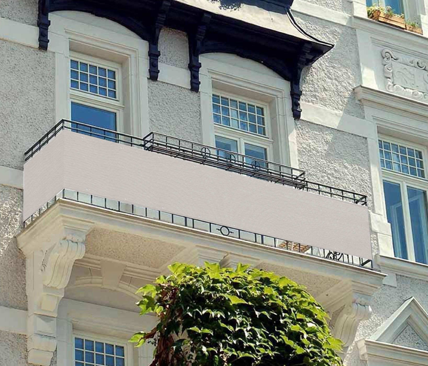 iH casadécor Privacy Balcony Cover (Black) & Reviews | Wayfair