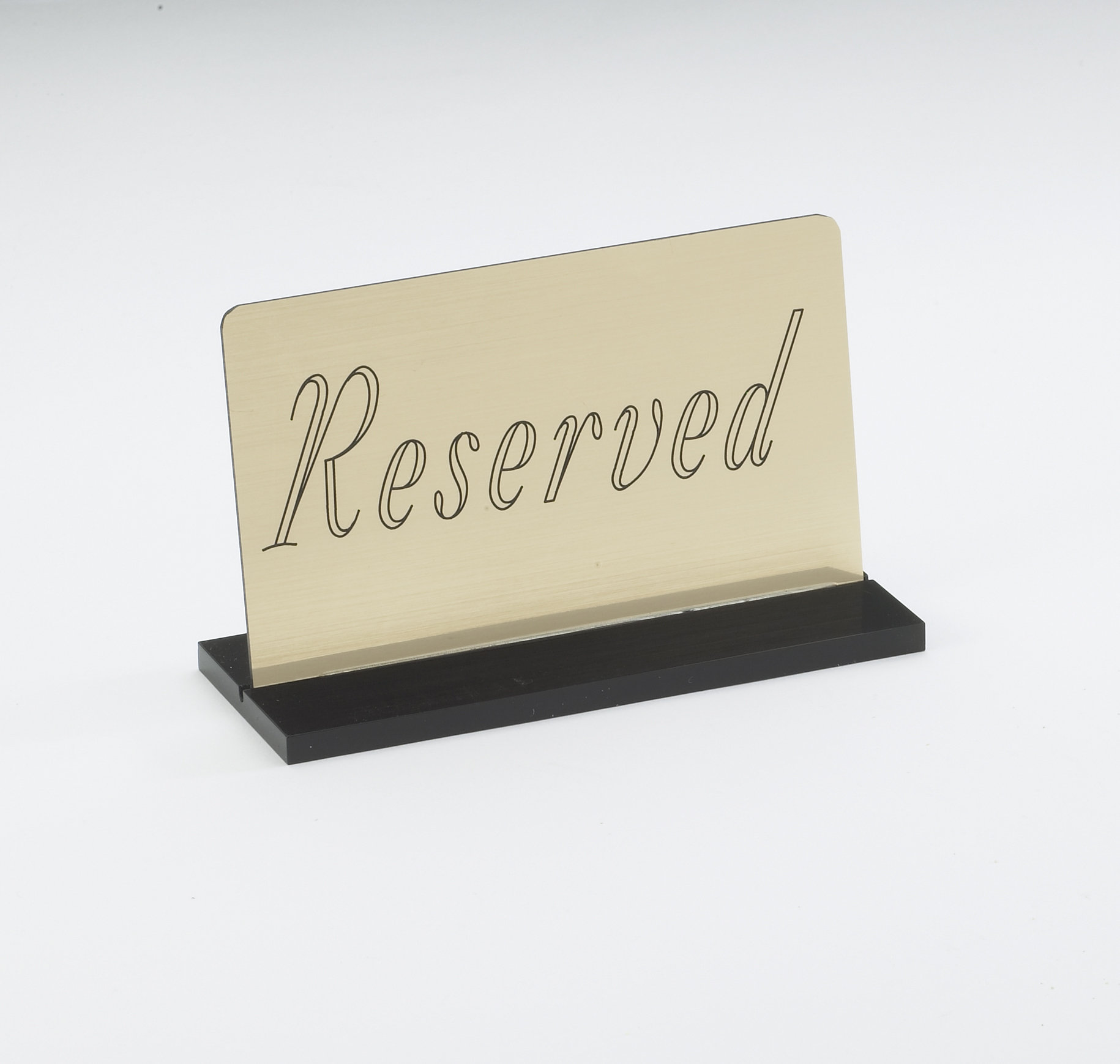 Cal-Mil 5" x 3" Acrylic "Reserved" Sign | Wayfair