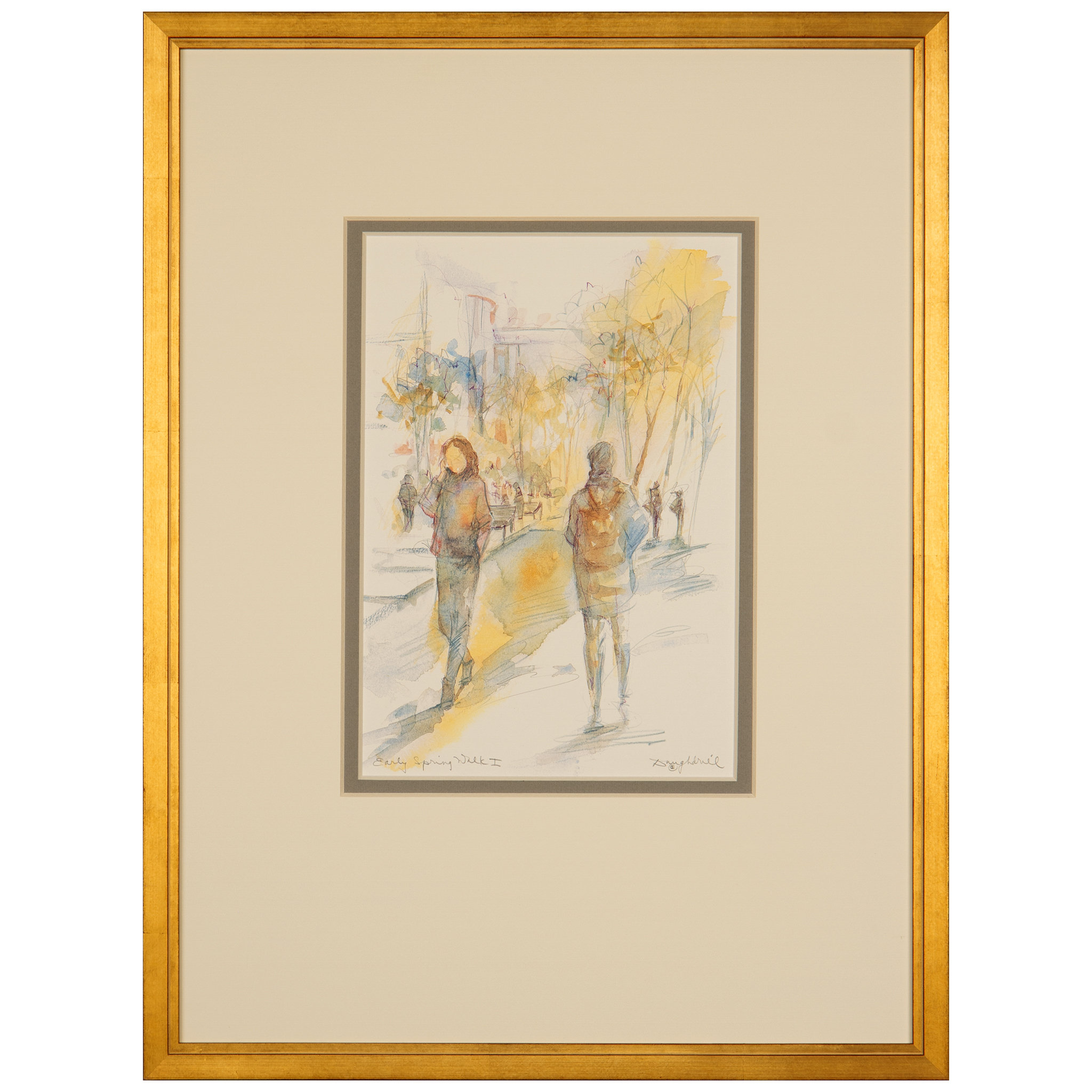 The Natural Light Early Spring Walk I - Picture Frame Painting | Wayfair