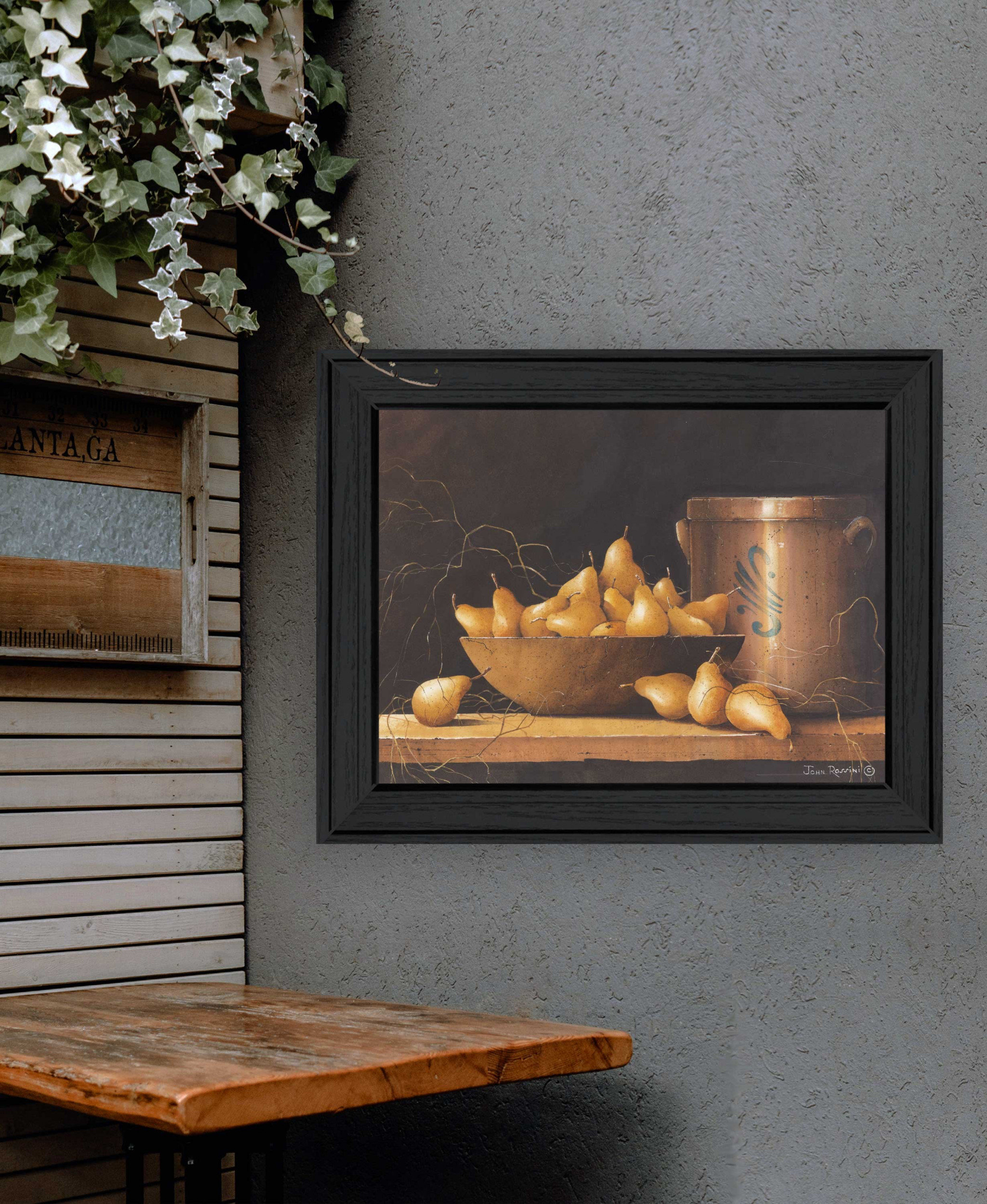 Gracie Oaks Pears And Crocks Print Wall Art | Wayfair