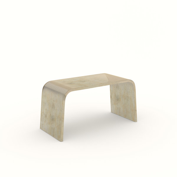 Casa Ispirata Continental Contemporary Silver Leaf Bench & Reviews ...