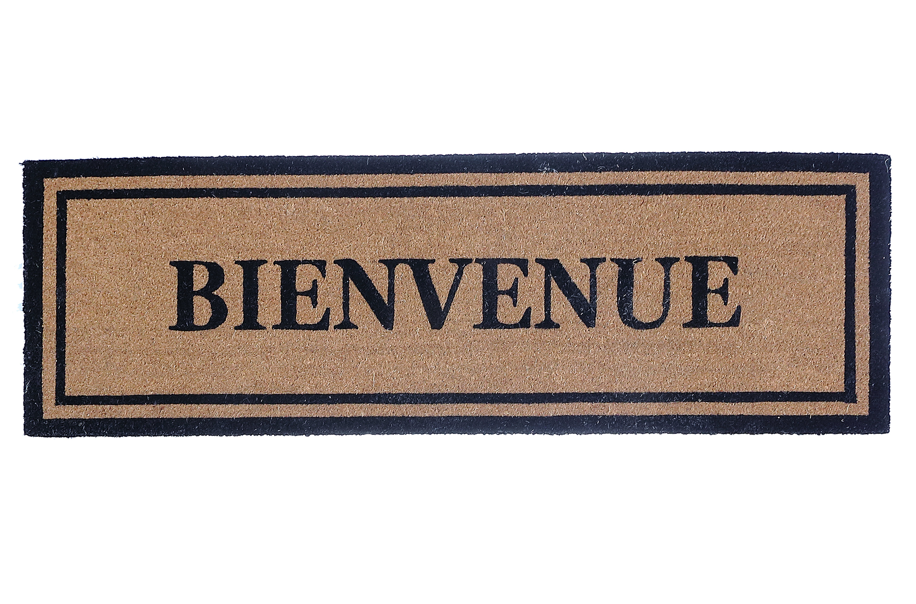 iH casadécor Bienvenue 48'' x 16'' Non-Slip Outdoor Door Mat | Wayfair