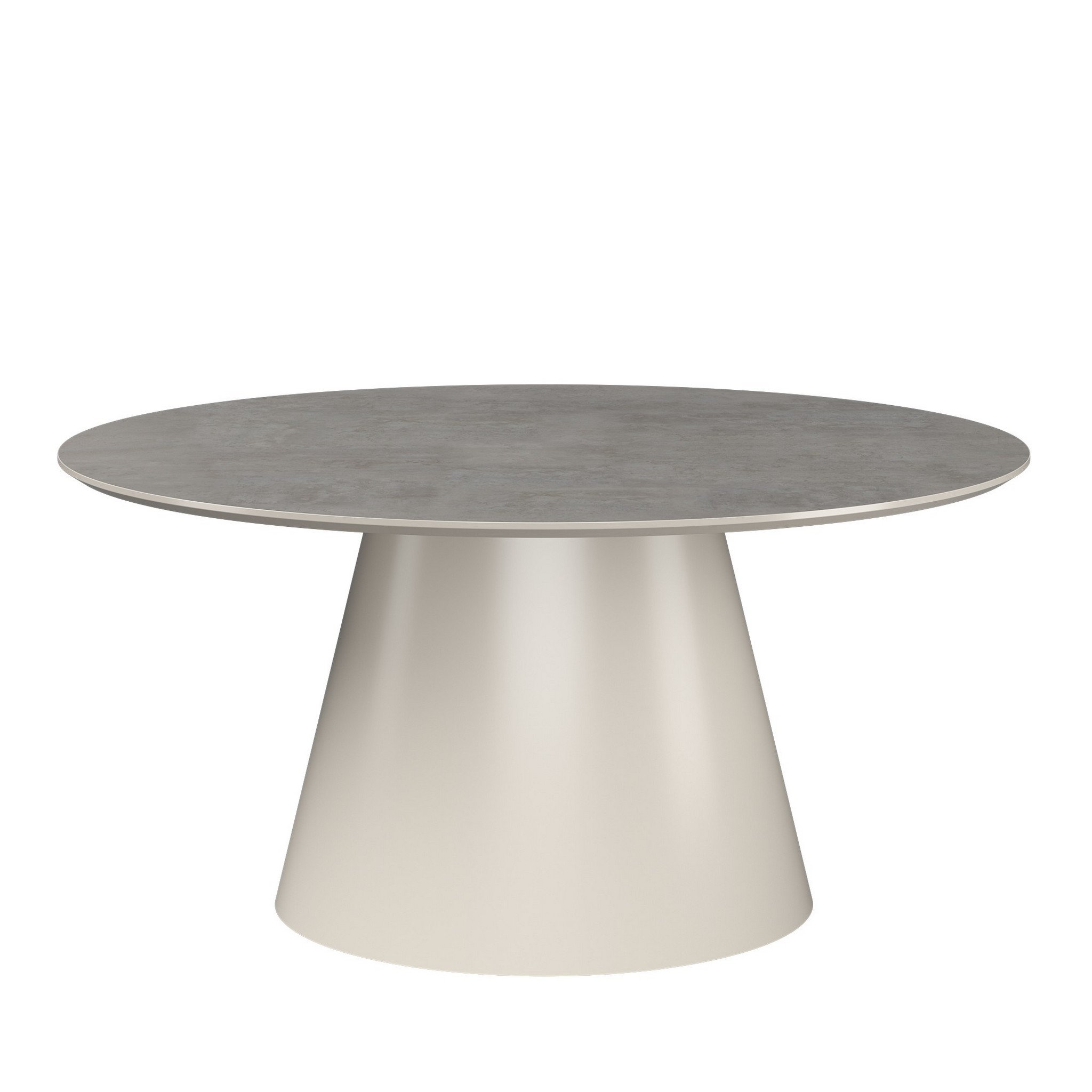 Metro Lane Moni 160cm Oval Light Grey Melamine Dining Table | Wayfair.co.uk