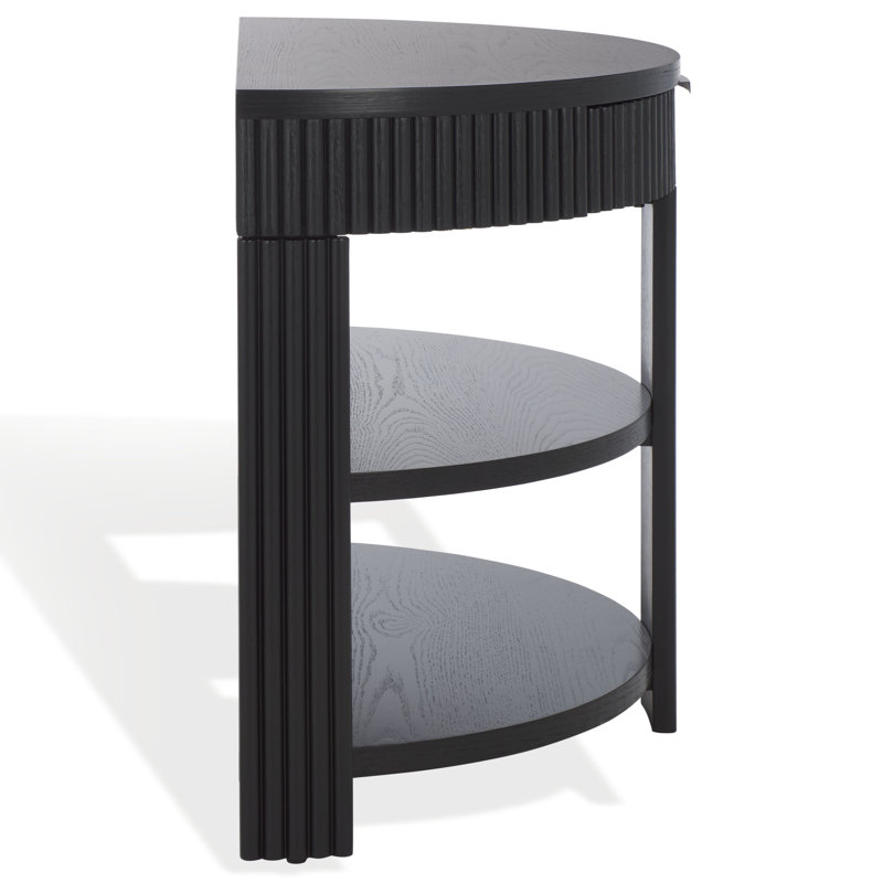 Joss & Main Christy Reeded Half Moon Console Table | Joss & Main