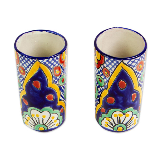 Novica Handmade Ceramic Drinking Glass Set | Perigold