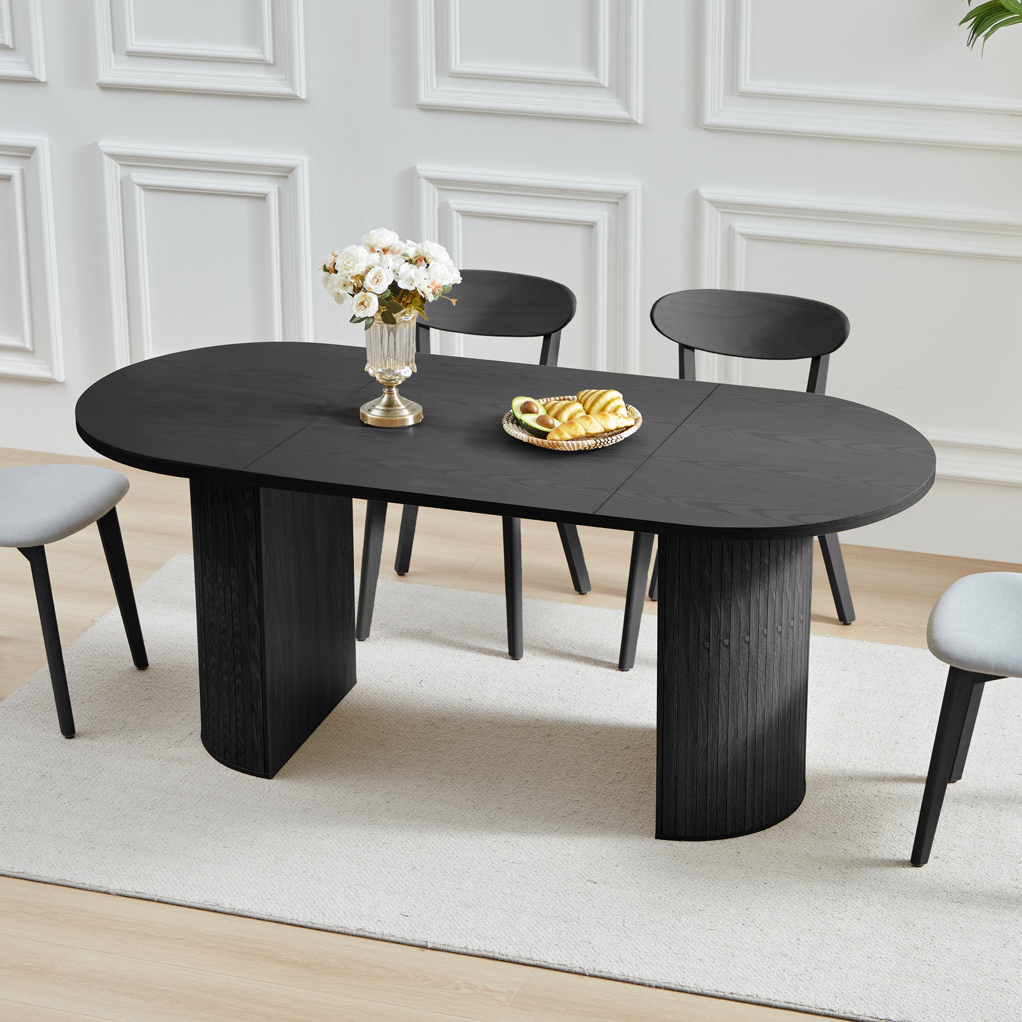 Latitude Run® 70.87" Oval Dining Table & Reviews | Wayfair