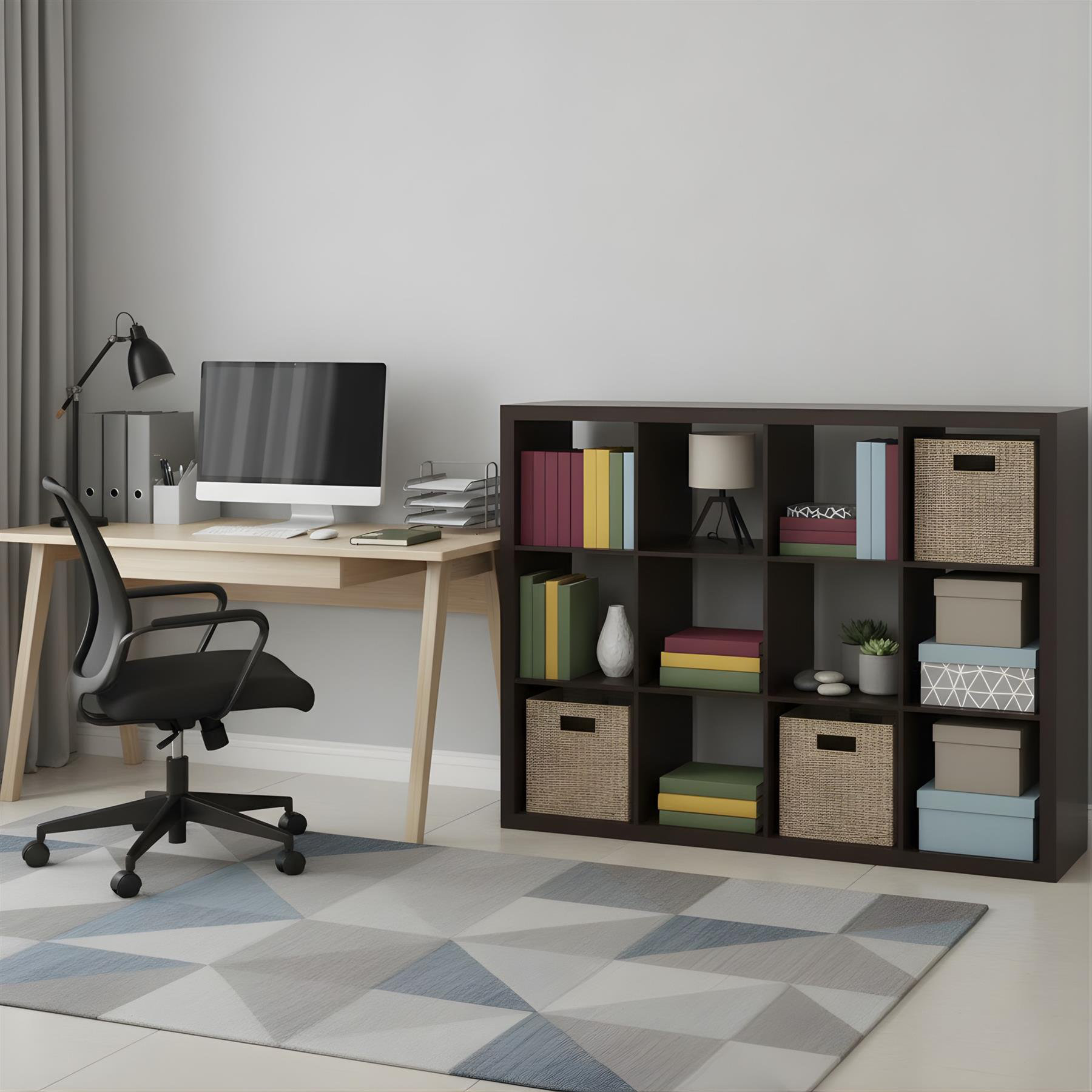 Ebern Designs Cubicle Triple Thick Frame Decorative Cube Storage ...