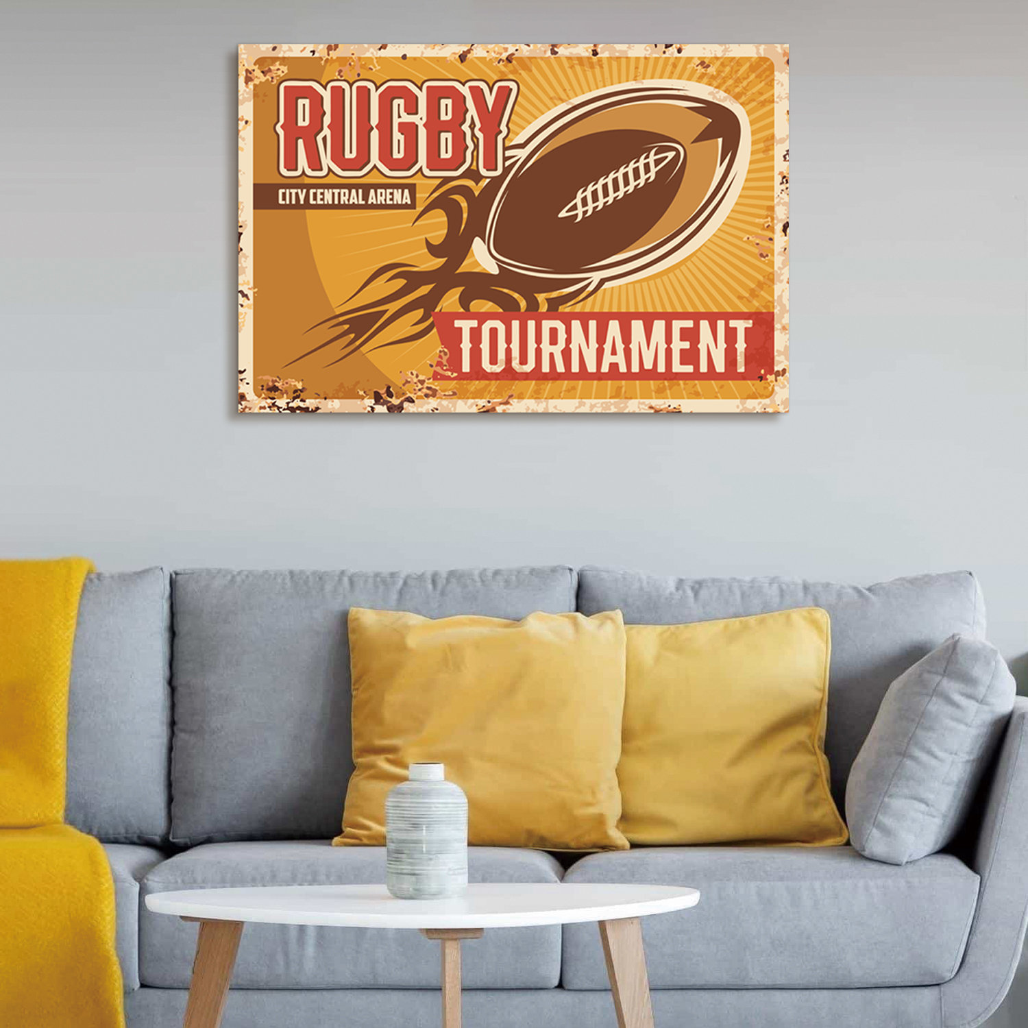 Winston Porter Rugby Tournament Poster Wall Art Canvas Painting Canvas ...