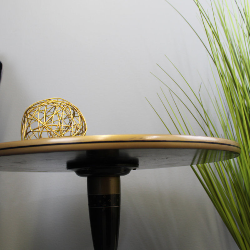 Bungalow Rose Dison Solid Wood Pedestal End Table & Reviews | Wayfair