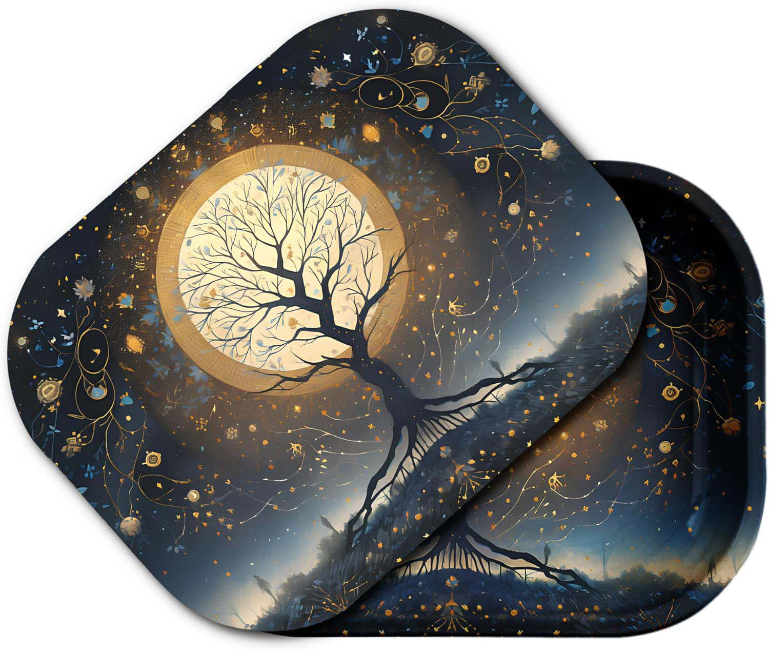 Latitude Run® Small Metal Tray With Magnetic Lid, Cute Decorative Tray ...