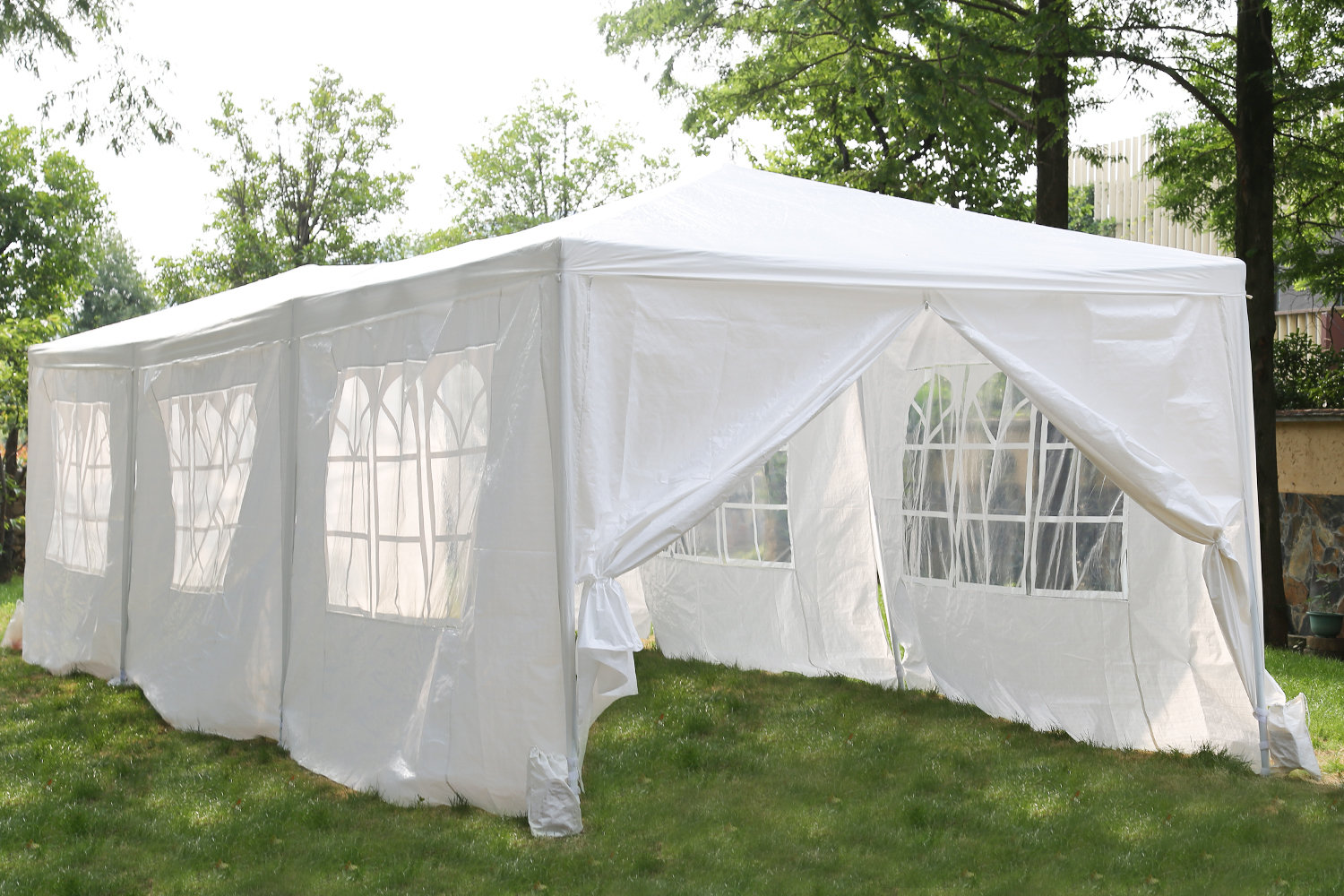FDW 30 Ft. W x 10 Ft. D Plastic Party Tent & Reviews | Wayfair