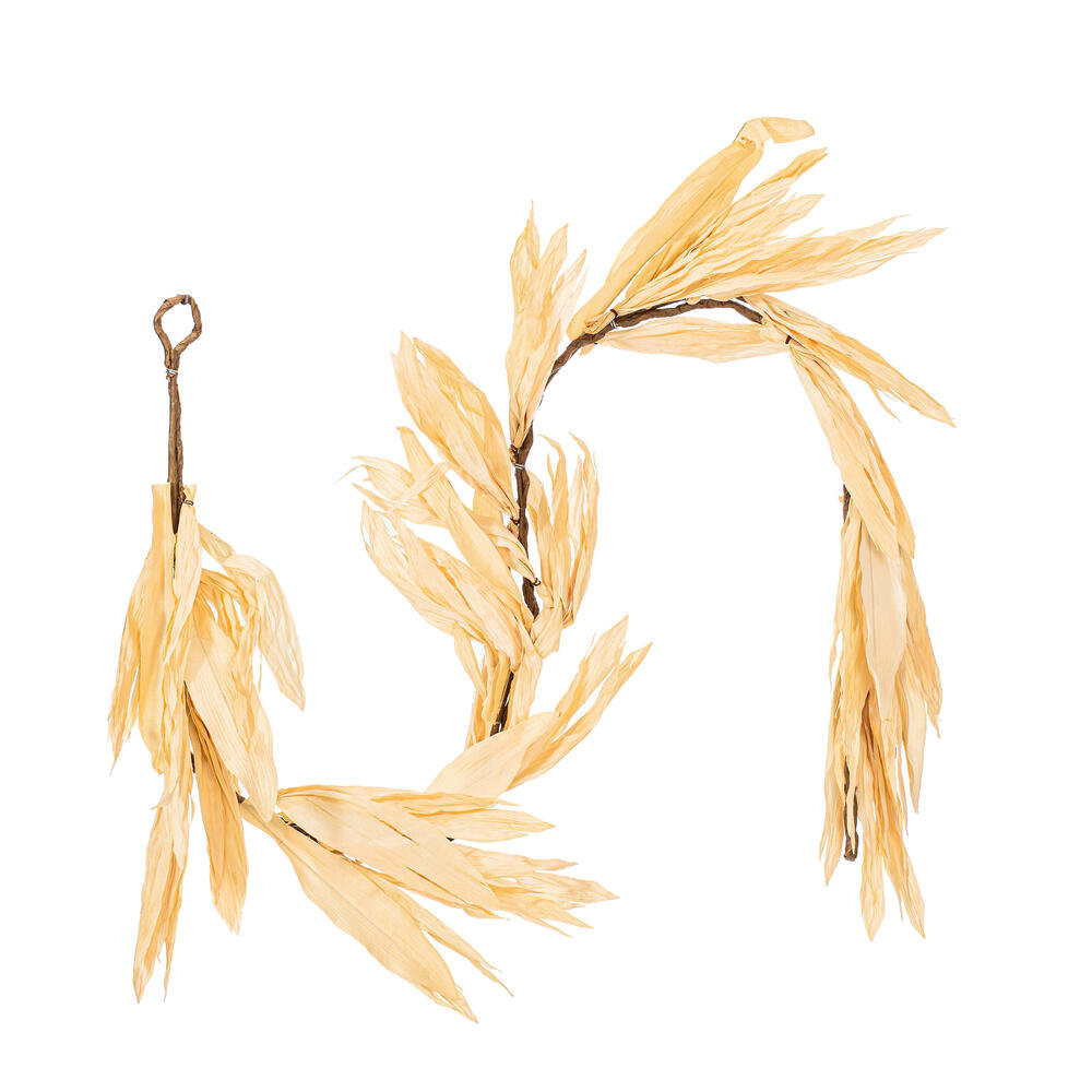 Ophelia & Co. 6' Artificial Cream Corn Husk Garland. It measures 6 feet ...