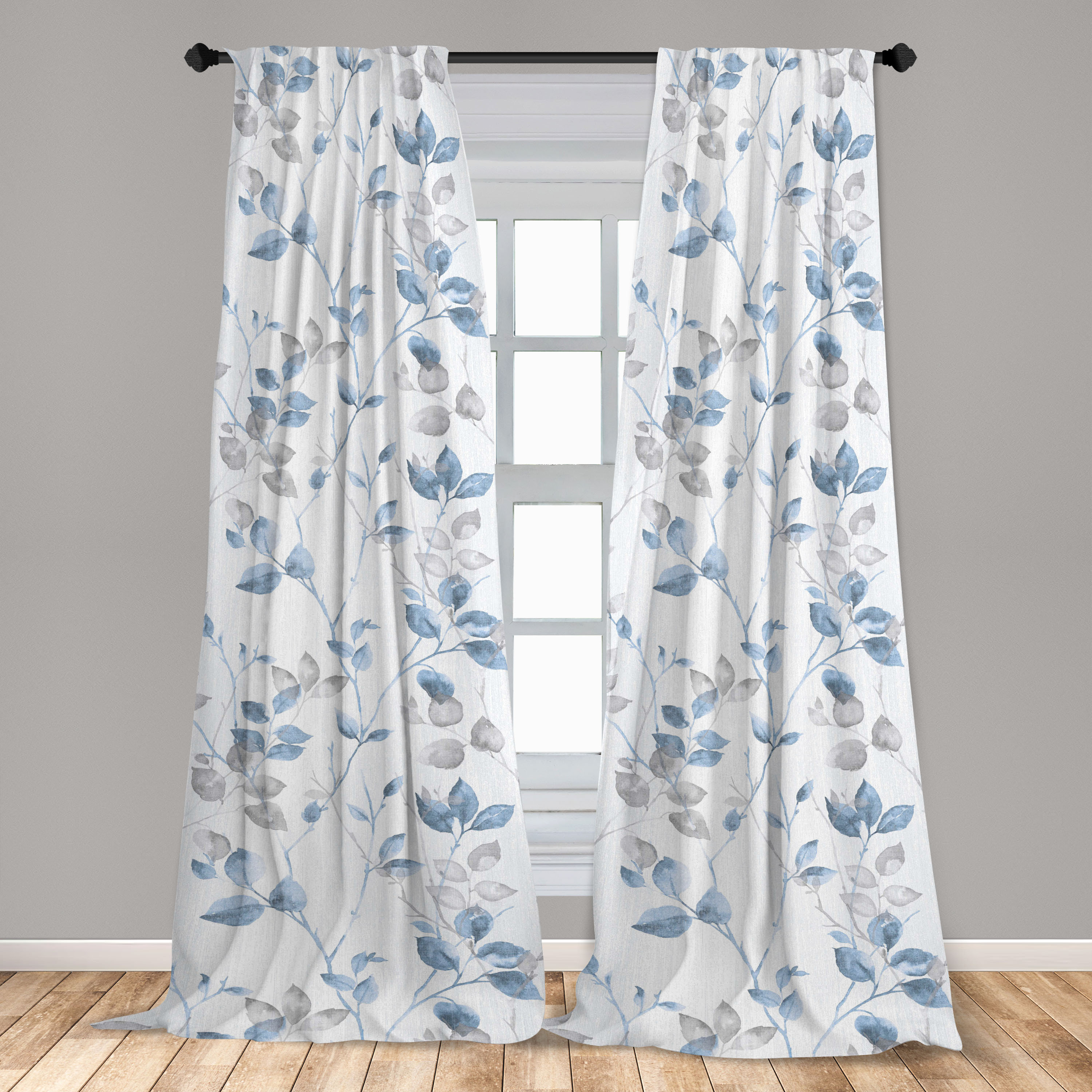 East Urban Home Waldmann Polyester Semi-Sheer Curtain Pair | Wayfair