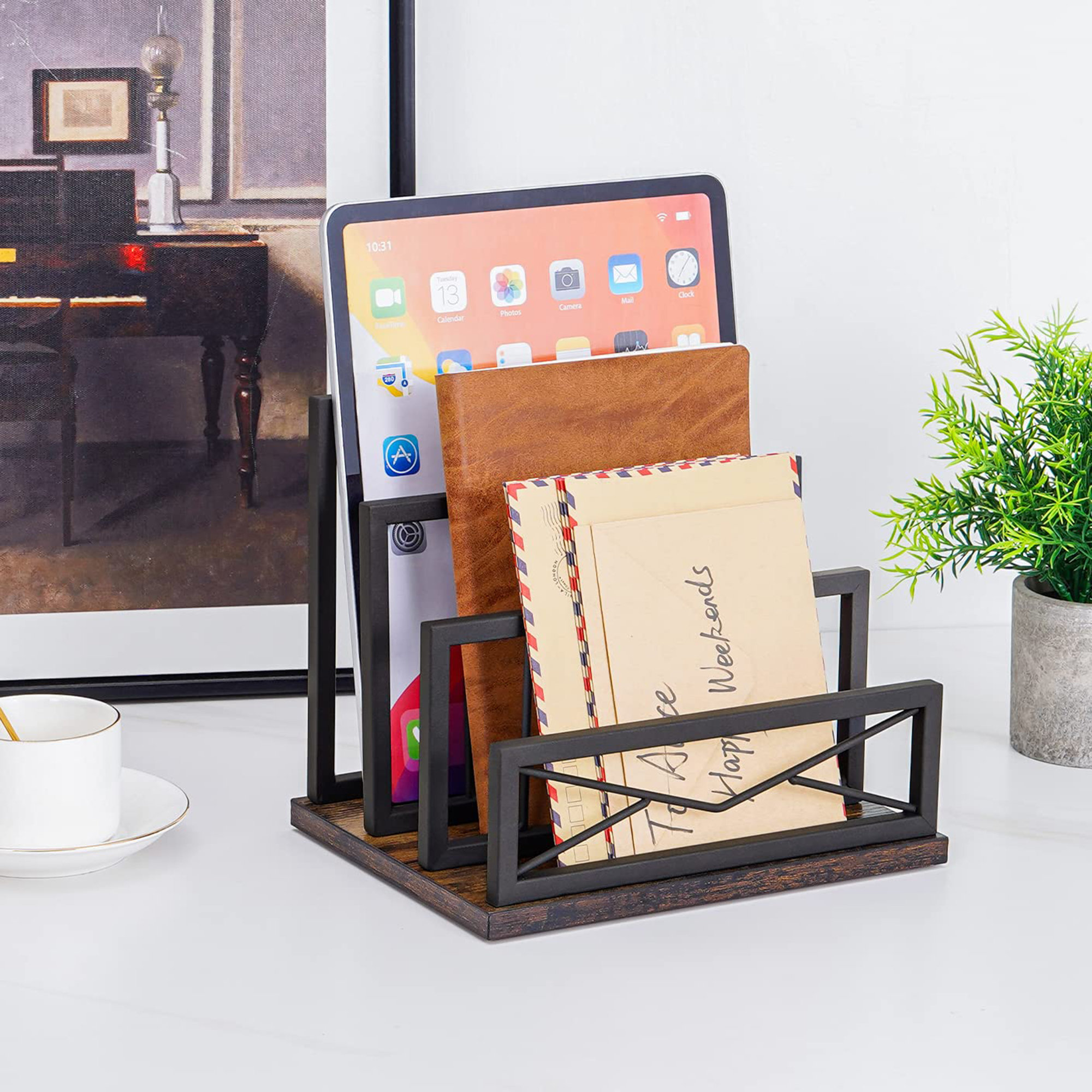 17 Stories Desktop Mail Organizer | Wayfair