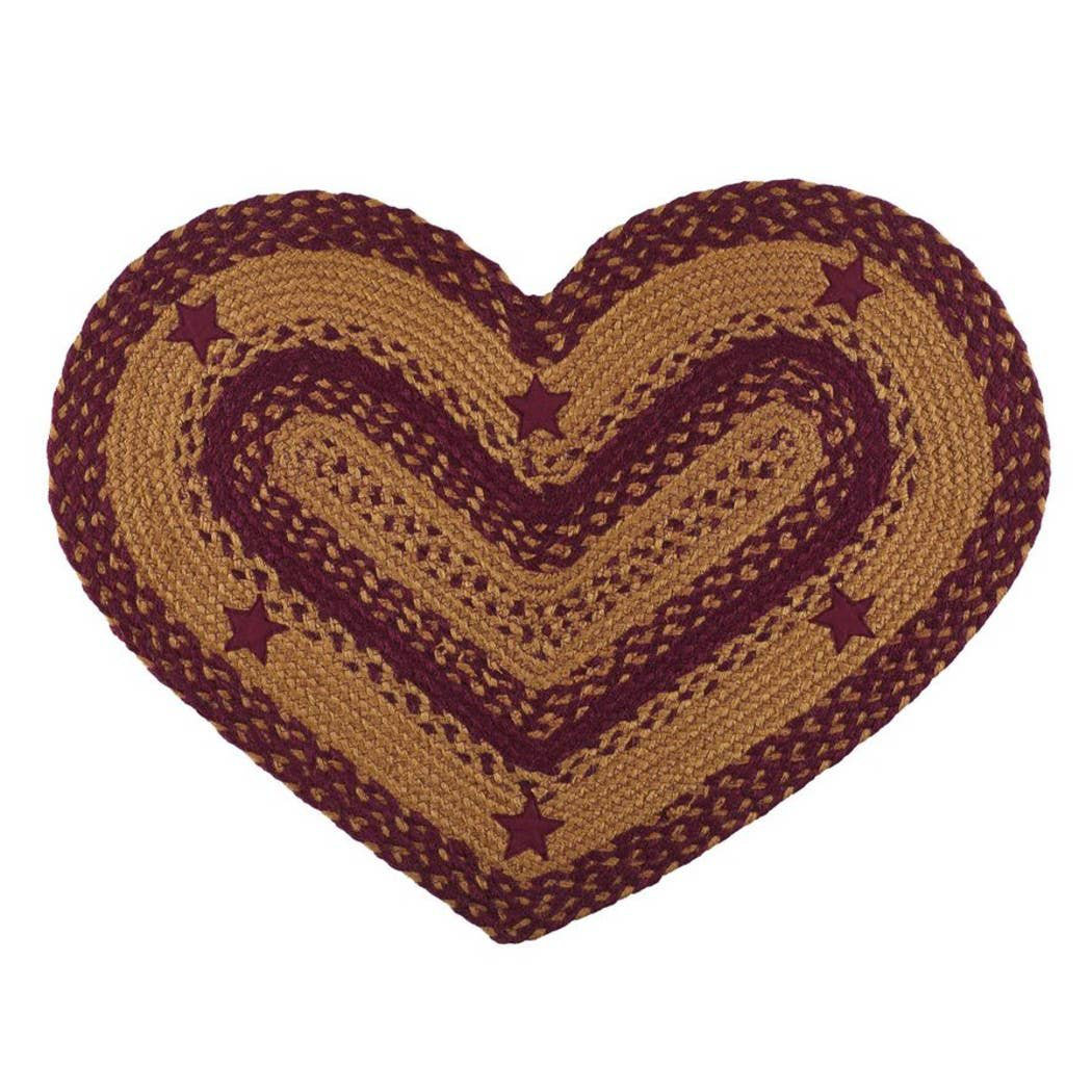 IHF Home Decor Star Wine Heart Rug | Wayfair