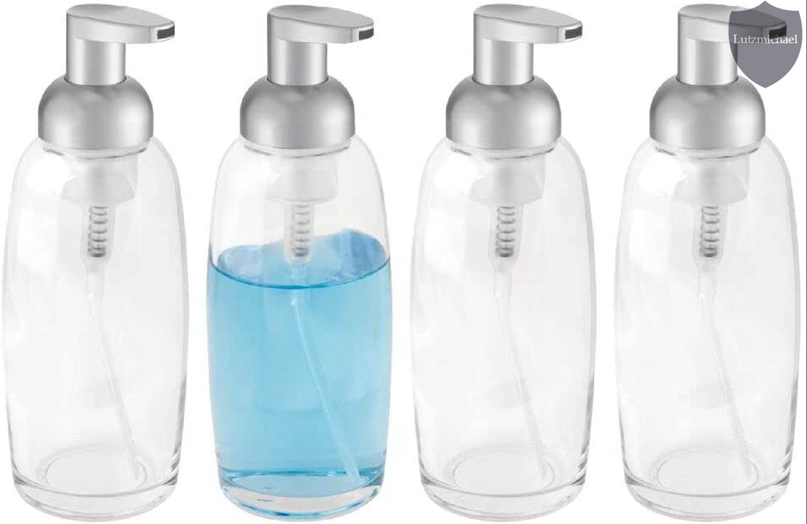 menggutong Glass Refillable Foaming Soap Dispenser Pump Bottle For ...