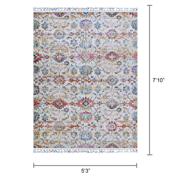Bungalow Rose Marlana Performance Beige Rug & Reviews | Wayfair