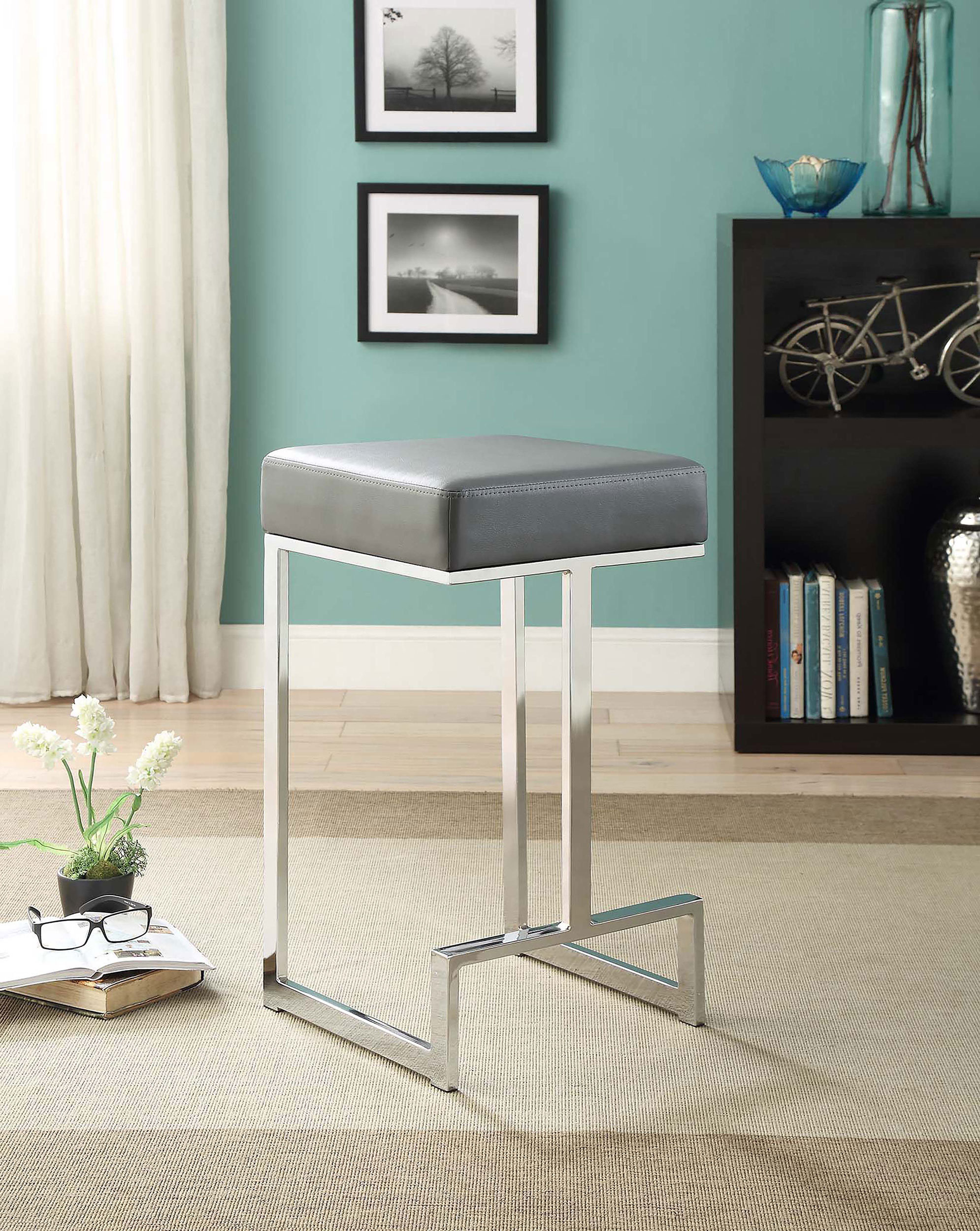 Wade Logan® Ehrlich Upholstered Square Stool & Reviews | Wayfair