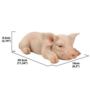 Hi-Line Gift Ltd. Pig Sleeping Statue & Reviews | Wayfair