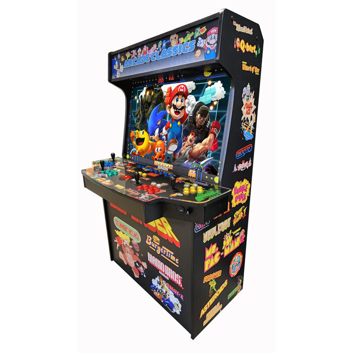 N2fun Mame/Hyperspin 4 Player Plug-in Full Size Arcade Machine with ...