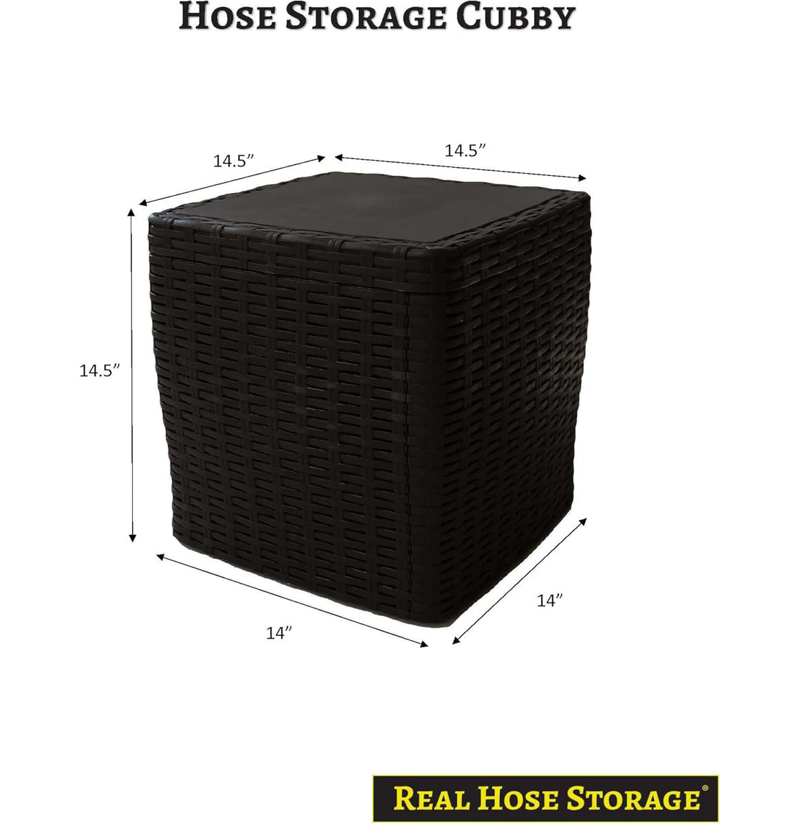 Real Hose Storage Outdoor Garden Hose Storage Holder, Decorative Garden ...