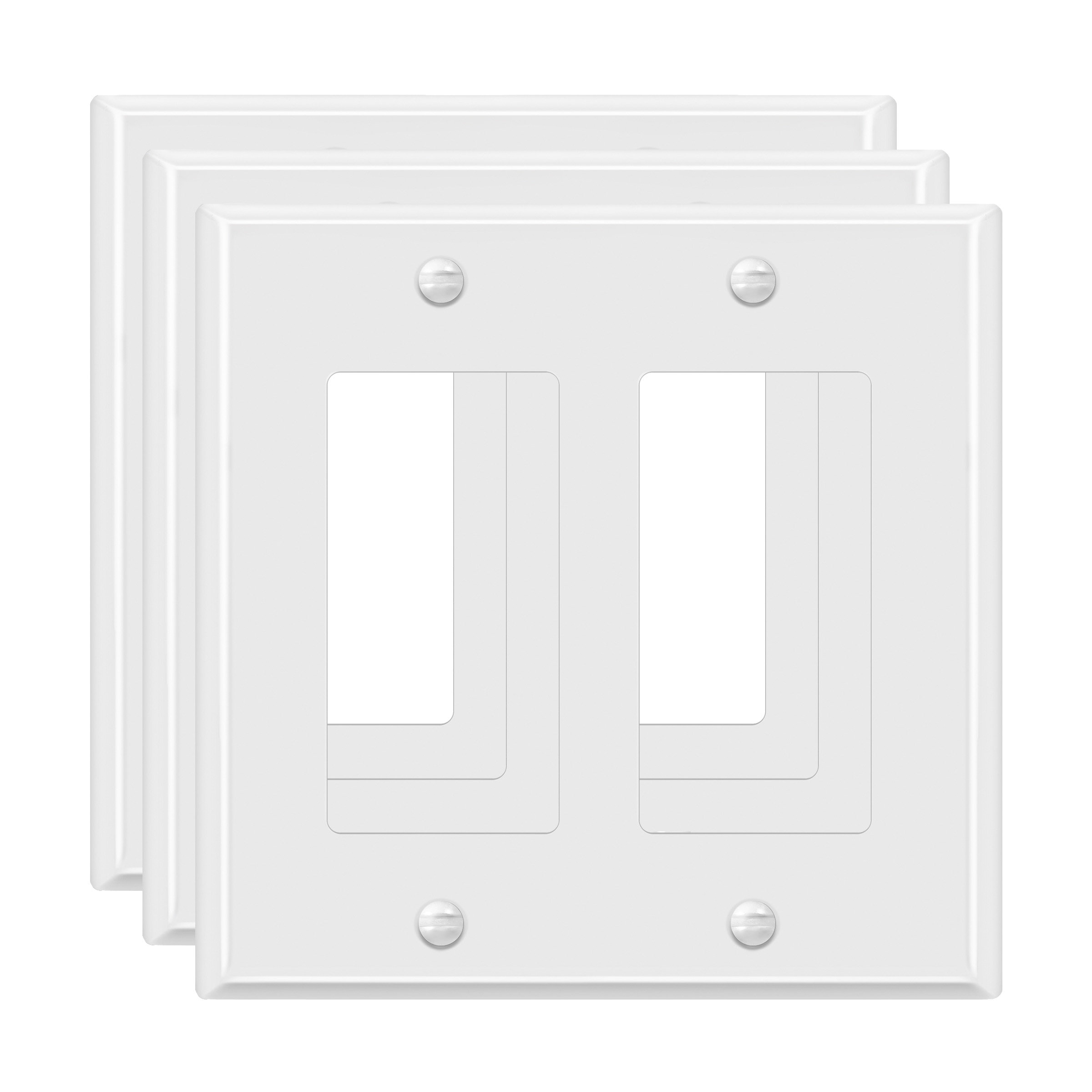 Enerlites 2-Gang Rocker Wall Plate | Wayfair