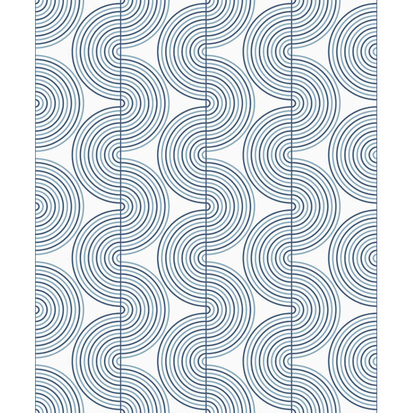 AllModern Cecile Zen Geo 18' L x 20.9" W Peel and Stick Wallpaper Roll ...