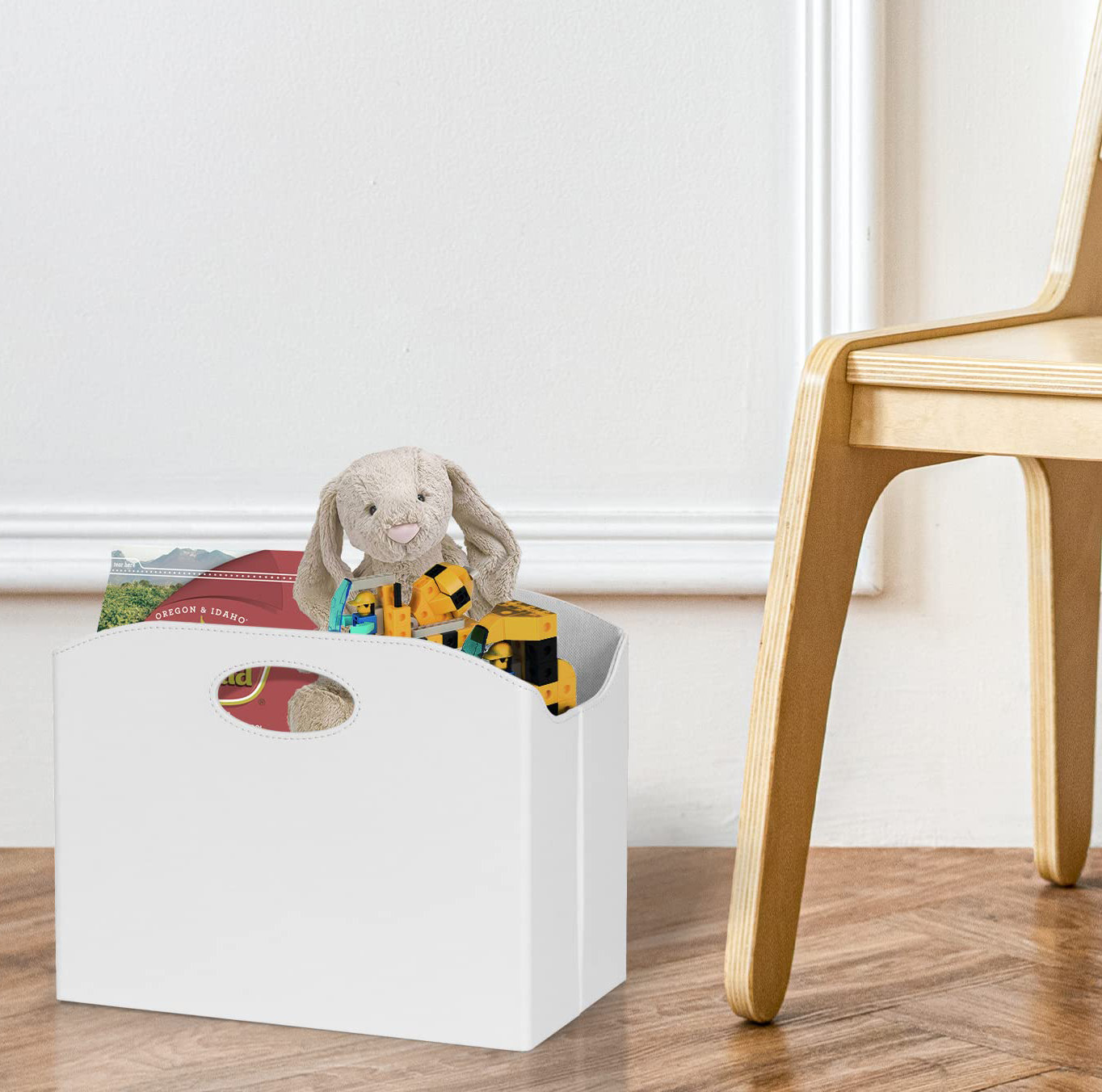 Latitude Run® Magazine Rack foldable Magazine Holders Basket Organizer ...