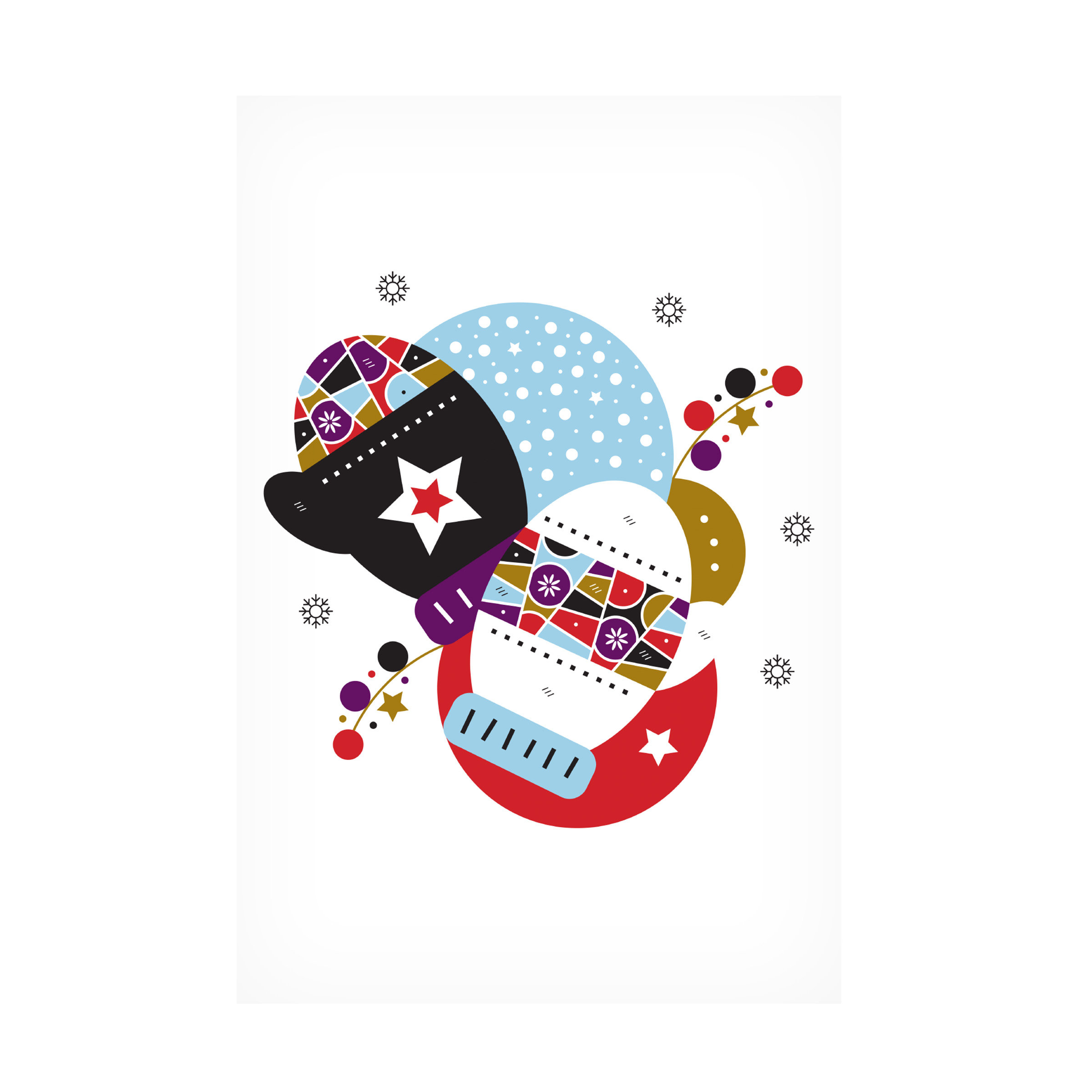 The Holiday Aisle® Christmas Mittens On Canvas by Melissa Maxwell ...