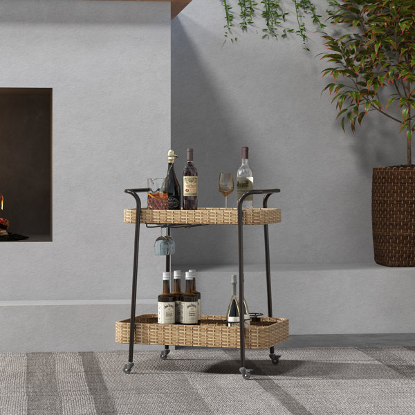 Wade Logan® Bywaters Bar Cart & Reviews | Wayfair