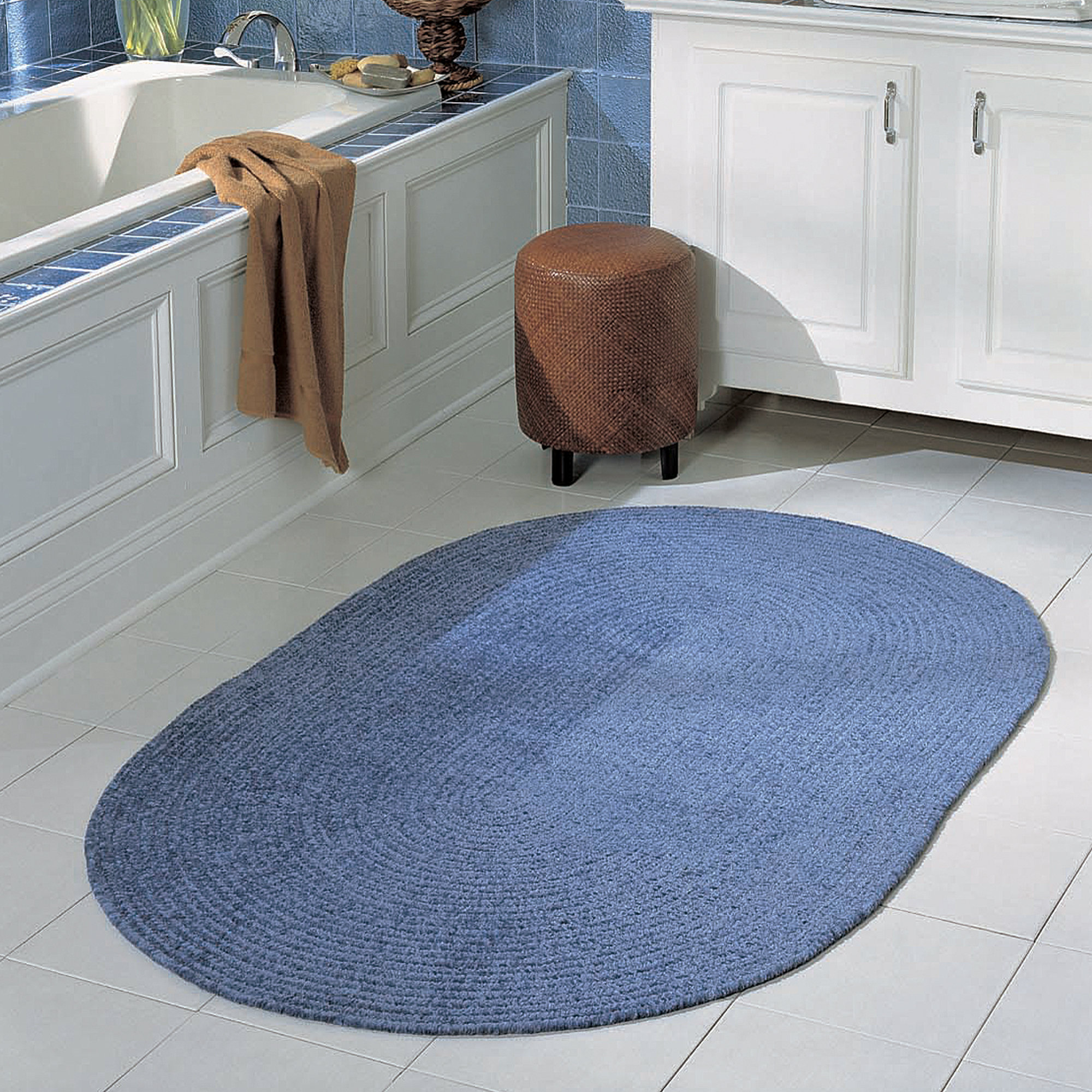 Alcott Hill Betsy Chenille Oval Polypropylene Reversible Bath Rug ...