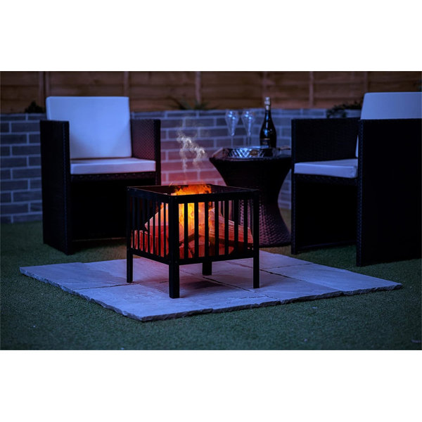 Borough Wharf Schrager Steel Fire Pit Log Grate | Wayfair.co.uk
