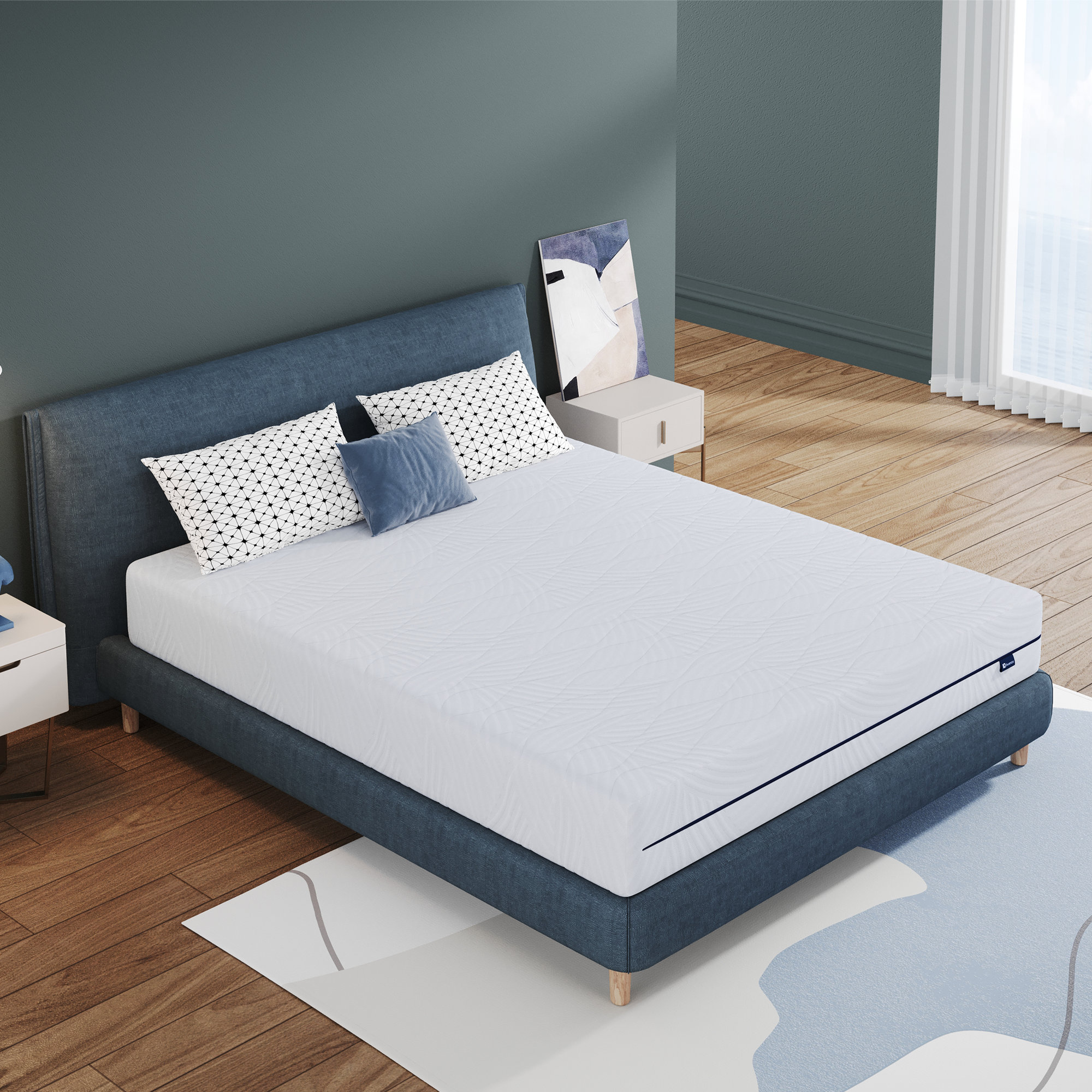 Alwyn Home Catasauqua 10'' Medium Firm Gel Memory Foam Mattress ... Alwyn Home Catasauqua 10'' Medium Firm Gel Memory Foam Mattress ...