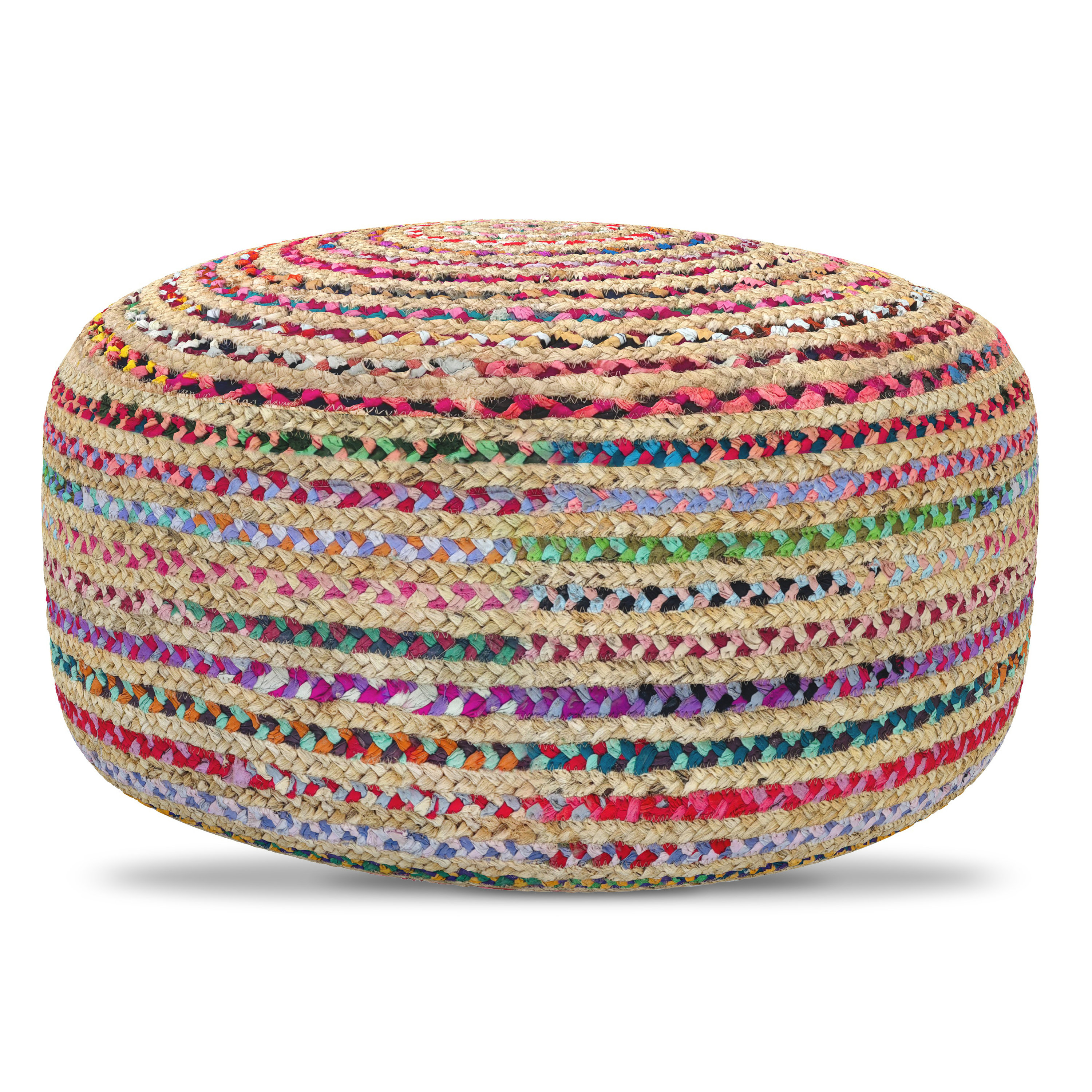 Bungalow Rose Margo Large Round Pouf | Wayfair