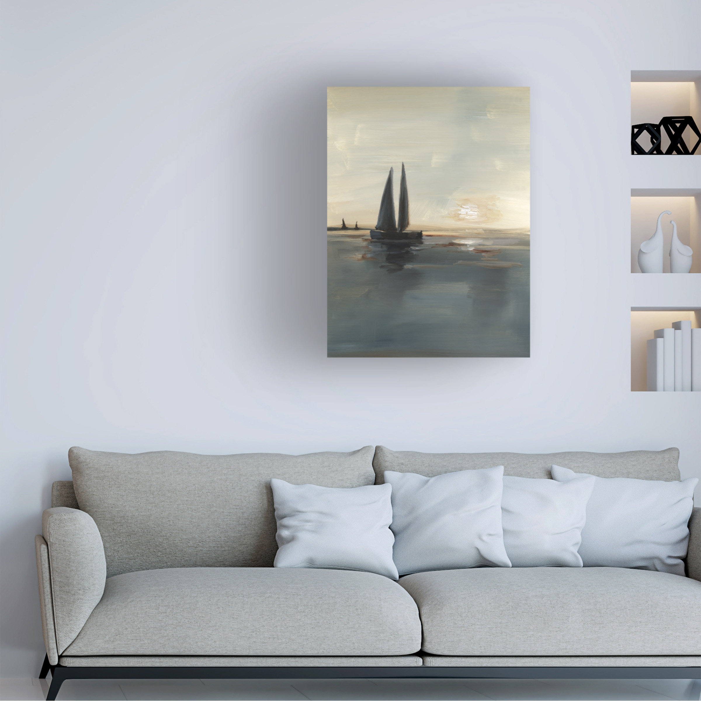 Breakwater Bay Ethan Harper Sailing At Sunset I Canvas Wall Art | Wayfair