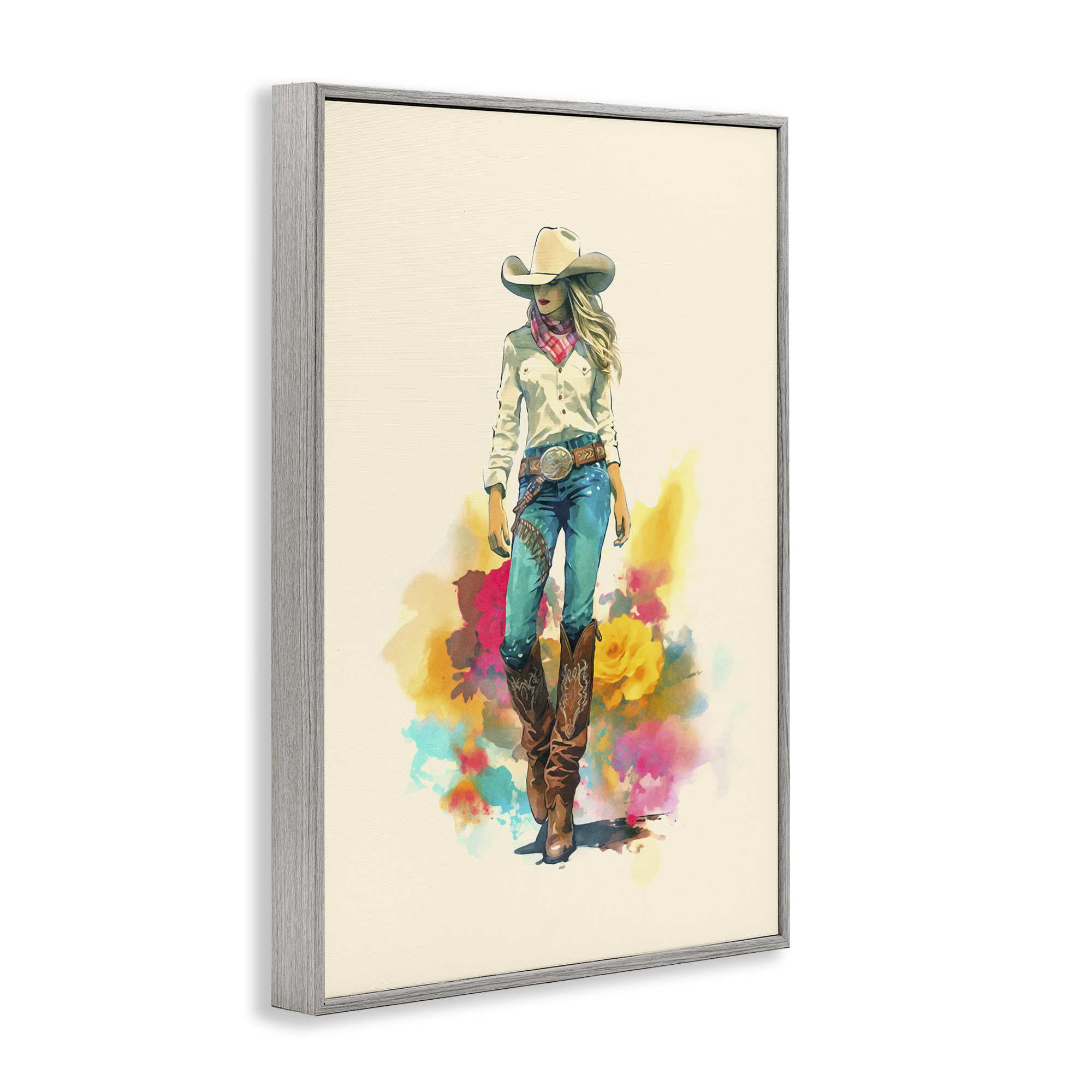 Dakota Fields Prairie Princess Cowgirl Giclee Art by Andrea Haase | Wayfair