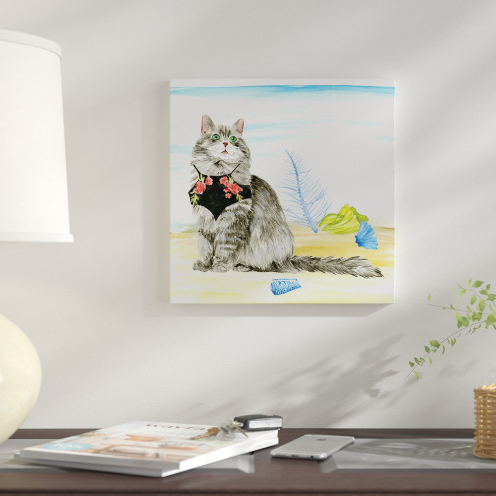 East Urban Home Summer Purr Party III by Melissa Wang - Gallery-Wrapped ...