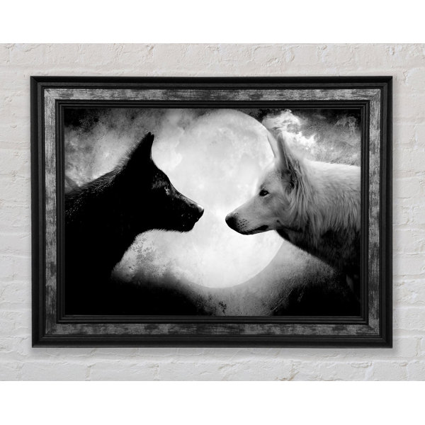 Bright Star Moonlit Wolves - Single Picture Frame Print | Wayfair.co.uk