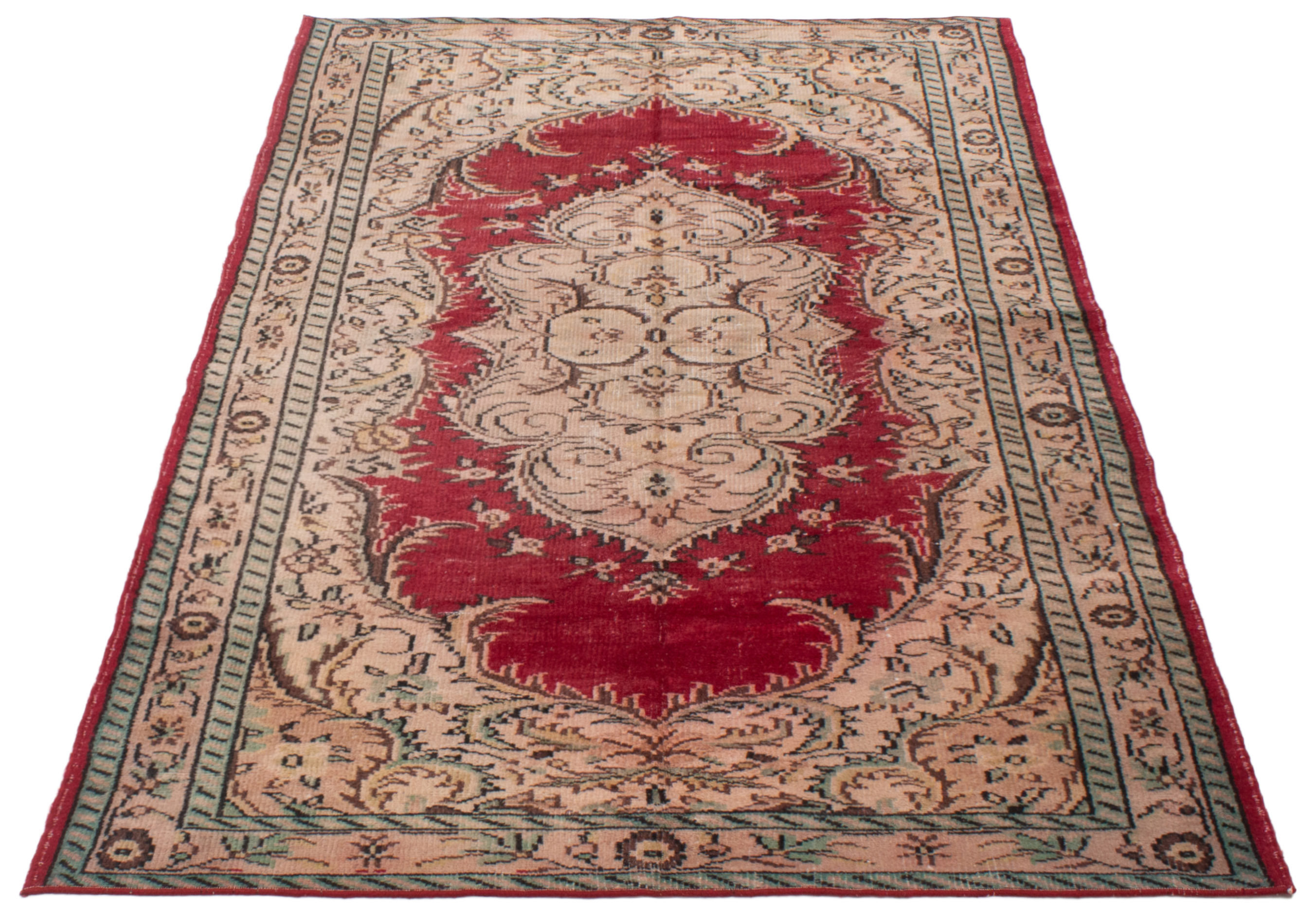 ECARPETGALLERY Melis Vintage Red Rug 5'4" x 8'9" | Wayfair