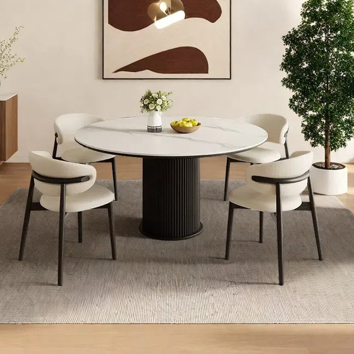 George Oliver Modern and simple round dining table | Wayfair