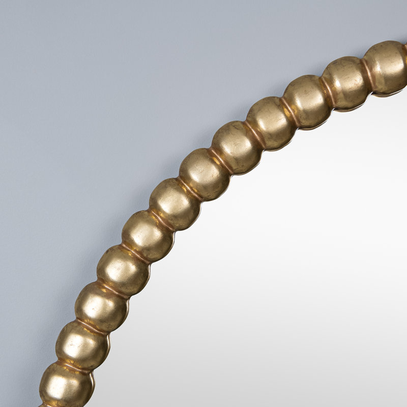 Mercer41 Pellenberg Solid Wood Round Wall Mirror & Reviews | Wayfair