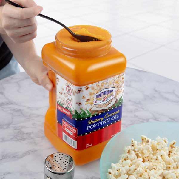 Great Northern Popcorn Butter Flavored Coconut Oil - 110oz Movie ...
