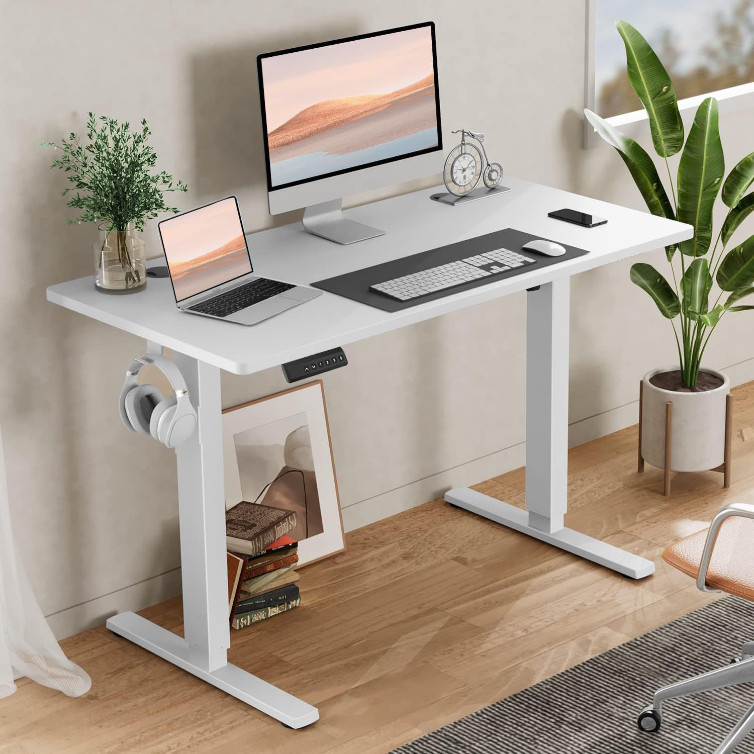 Latitude Run® Tavalas Adjustable Metal Base Writing Desk | Wayfair