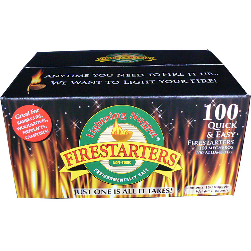 Lightning Nugget Fire Starter, 100-Count Box & Reviews | Wayfair