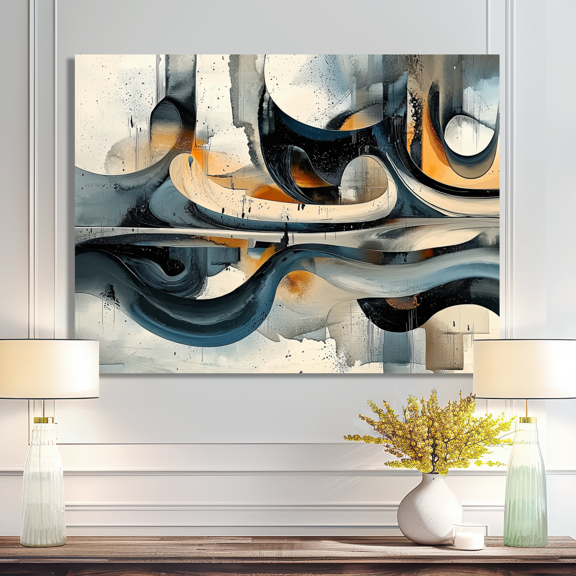 Ivy Bronx Blurred Horizons Of Geometric Scenery II - Abstract Modern ...