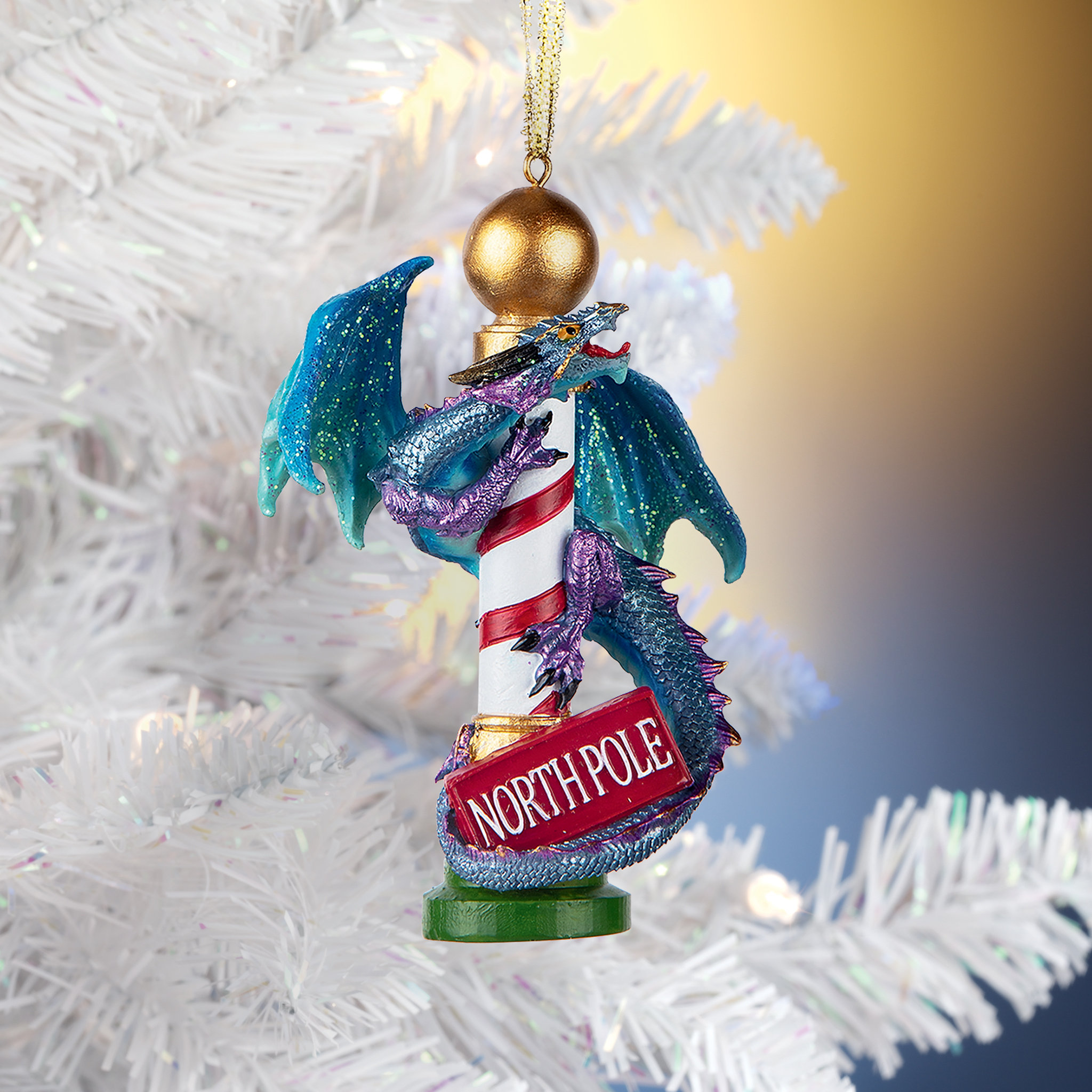 Design Toscano North Pole Dancing Dragon Holiday Ornament | Wayfair