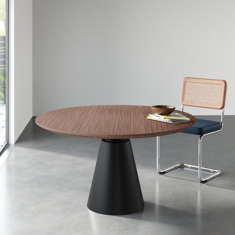 Wade Logan® Anbar Round Metal Base Dining Table & Reviews | Wayfair
