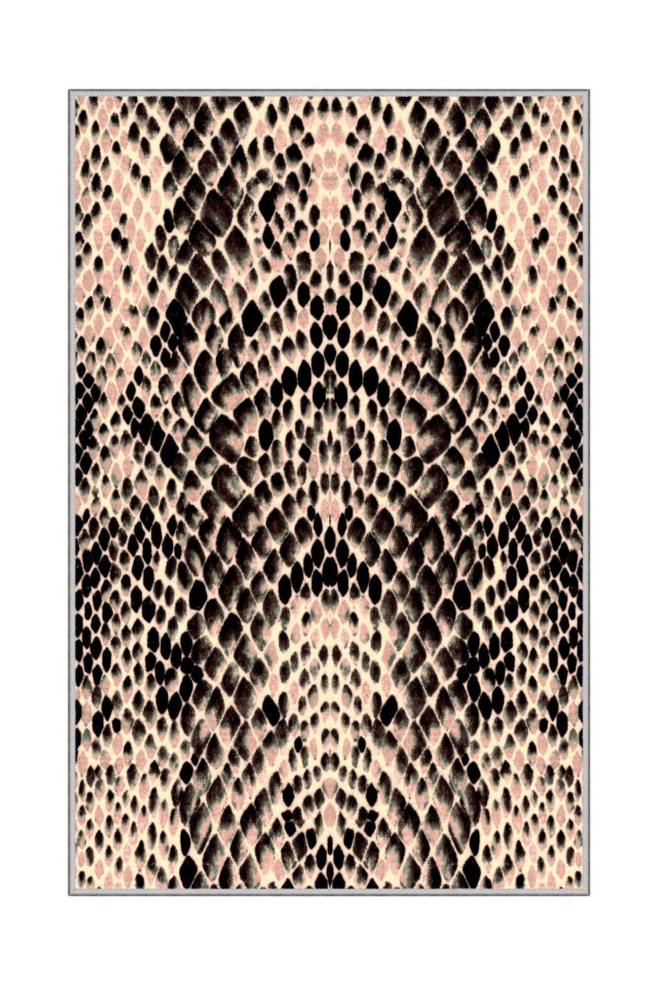 East Urban Home Humansville Flatweave Black/Pink Rug - Wayfair Canada